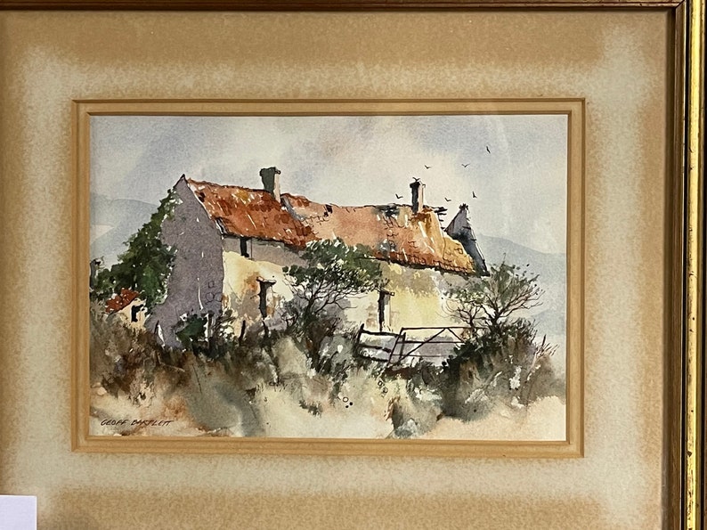 Pair of Original Landscape Watercolours by the Artist Geoff | Etsy