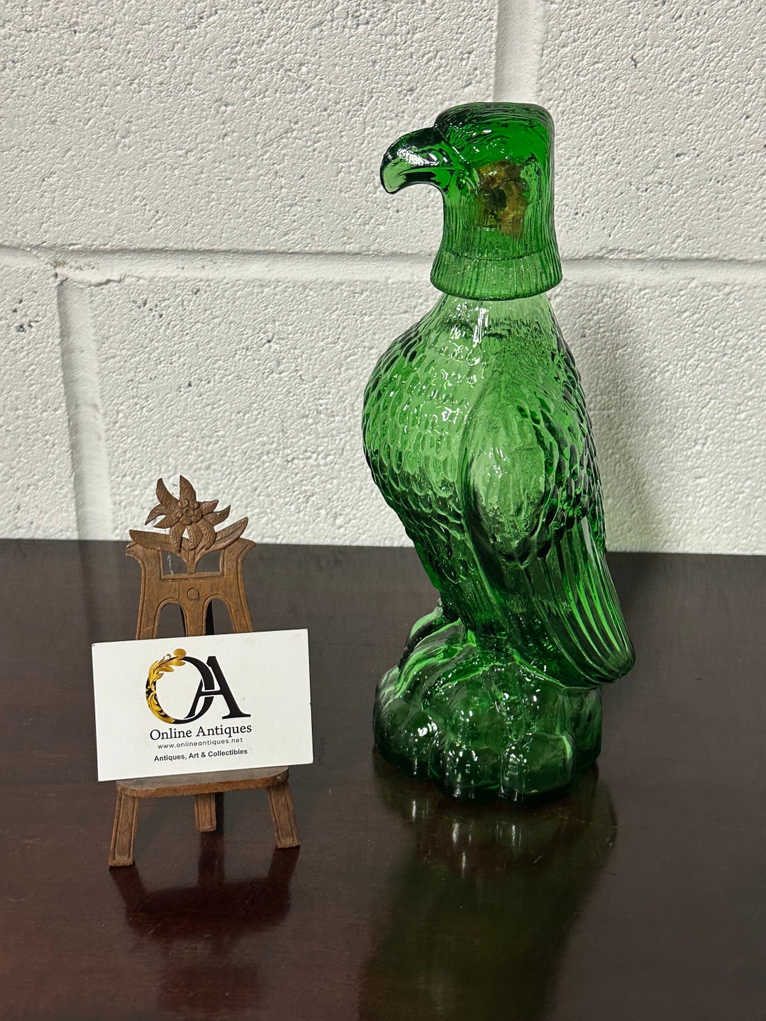 1960’s Green Bessi Italian American Eagle Decanter Chianti Bottle - Etsy