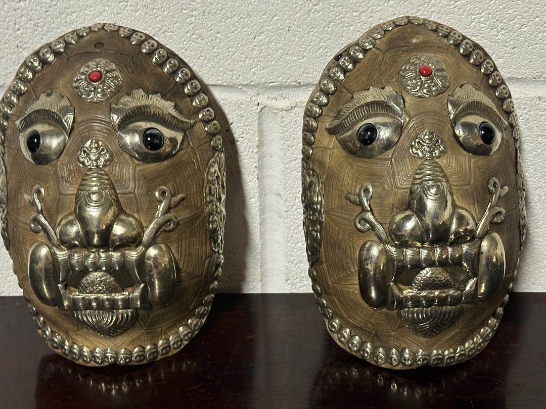 Pair of Exquisite Decorative Tibetan Nepalese Kapala Style Mask - Etsy