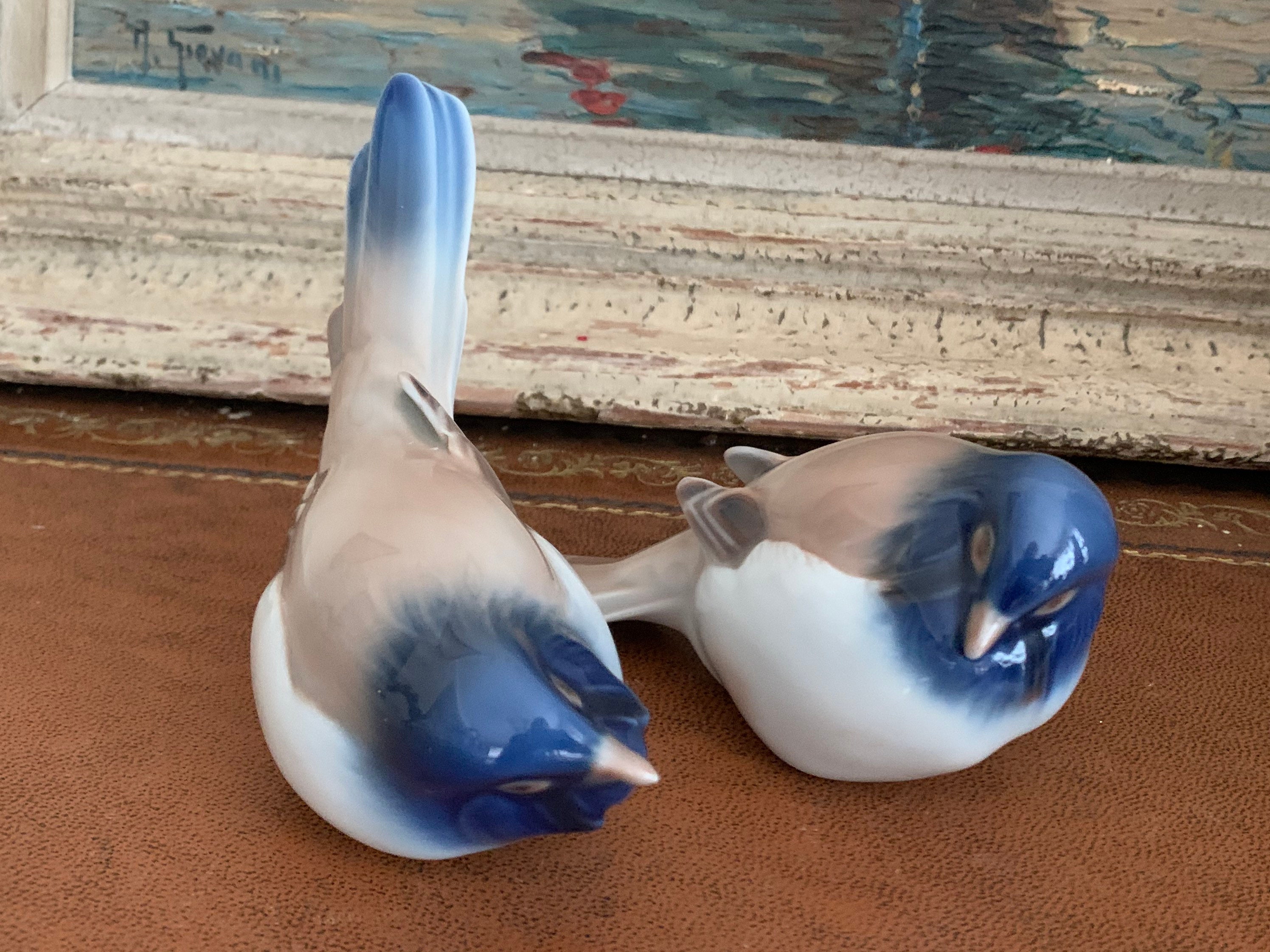 Pair Of Royal Copenhagen Figurines - Titmouse Optimistic & Titmouse ...