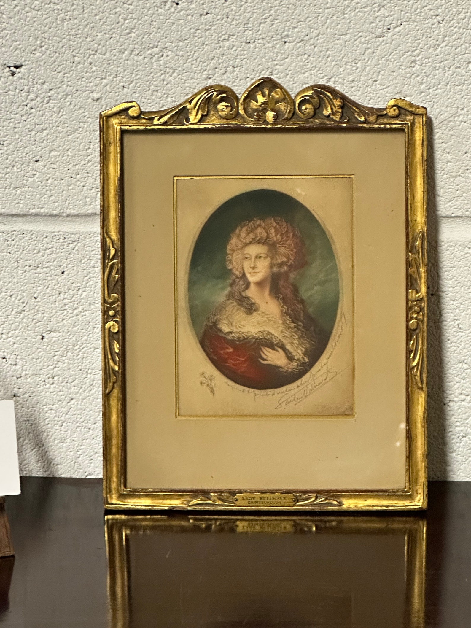 Antique Mezzotint Engraving Portrait of Lady Mulgrave by the Engraver ...
