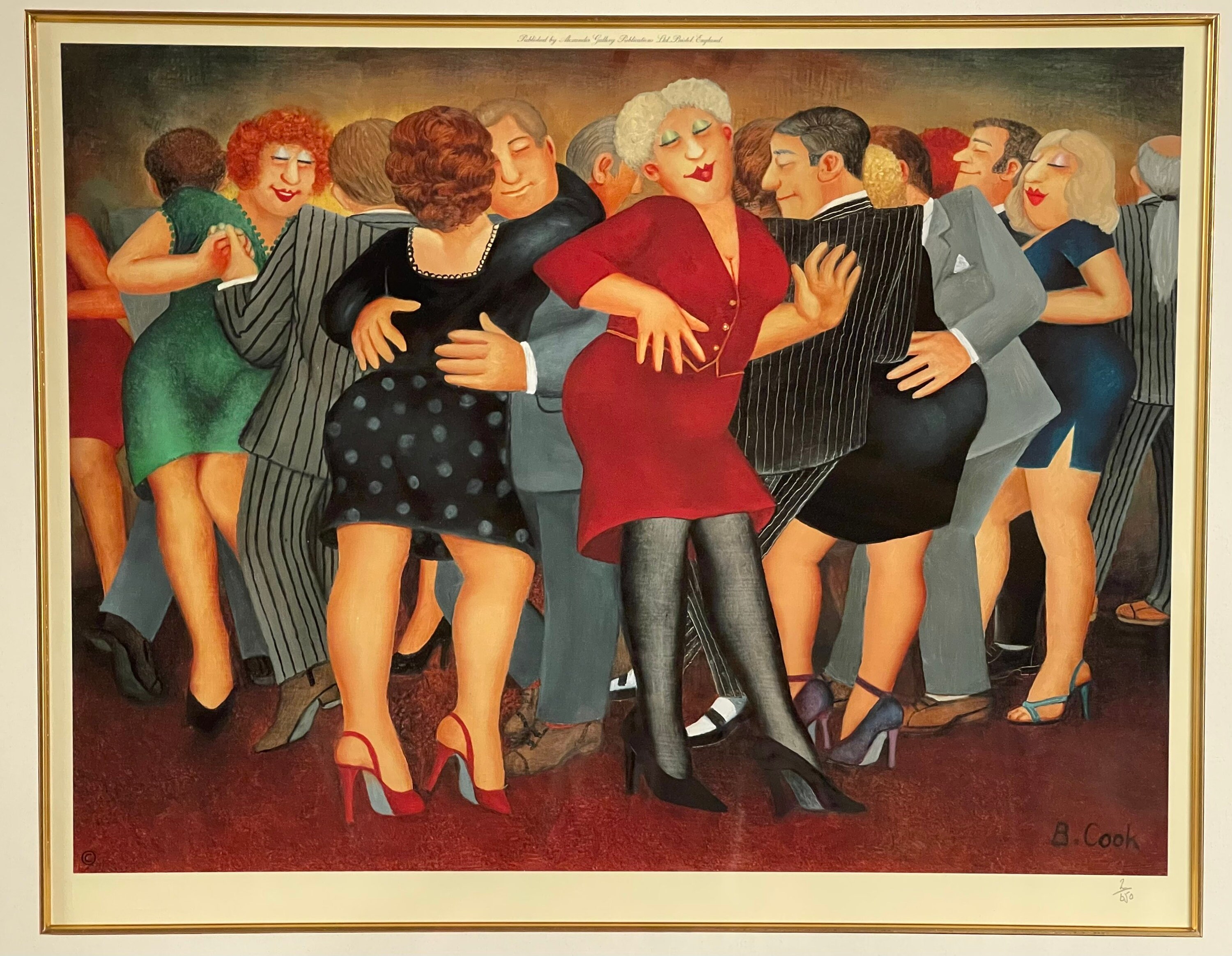 Wonderful Limited Edition Print Of 650 Beryl Cook Titled ‘Dancing the ...
