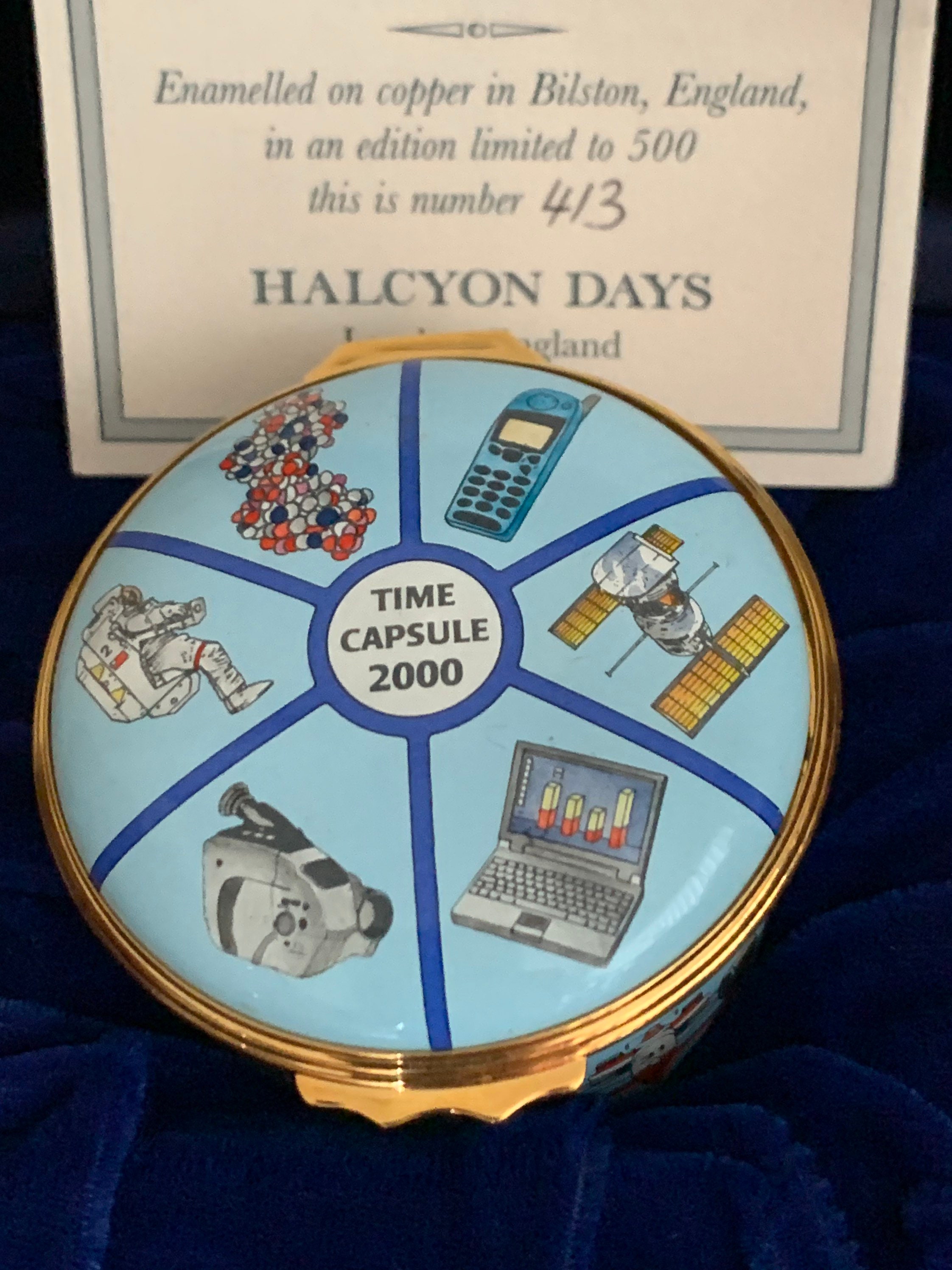Limited Edition 413/500 Halcyon Days Enamels Millenium Time Capsule ...