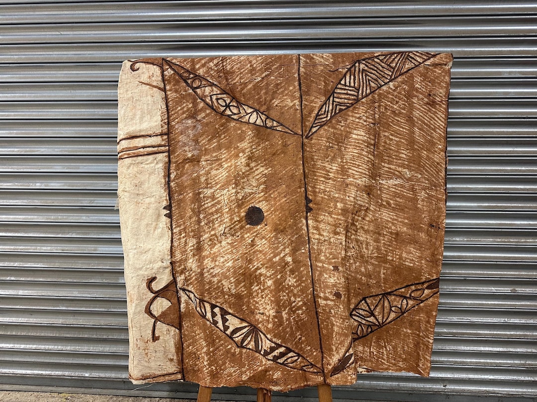 Vintage Tribal Tongan Ngatu Tapa Cloth From Samoa Fiji Tonga Papua New ...