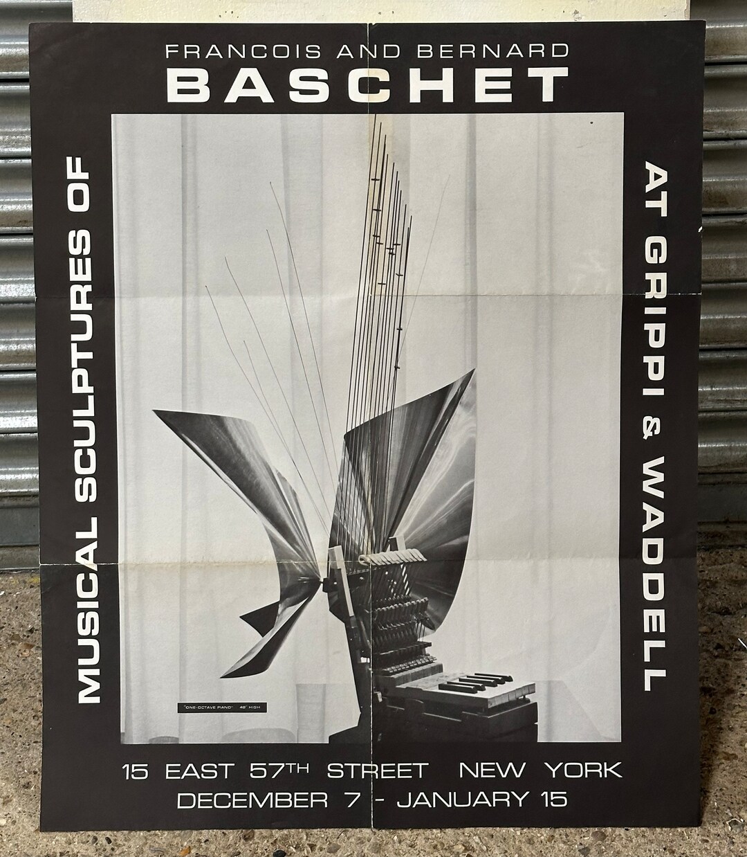 Rare Poster - 1965/1966 Francois & Bernard Baschet Musical Sculptures ...