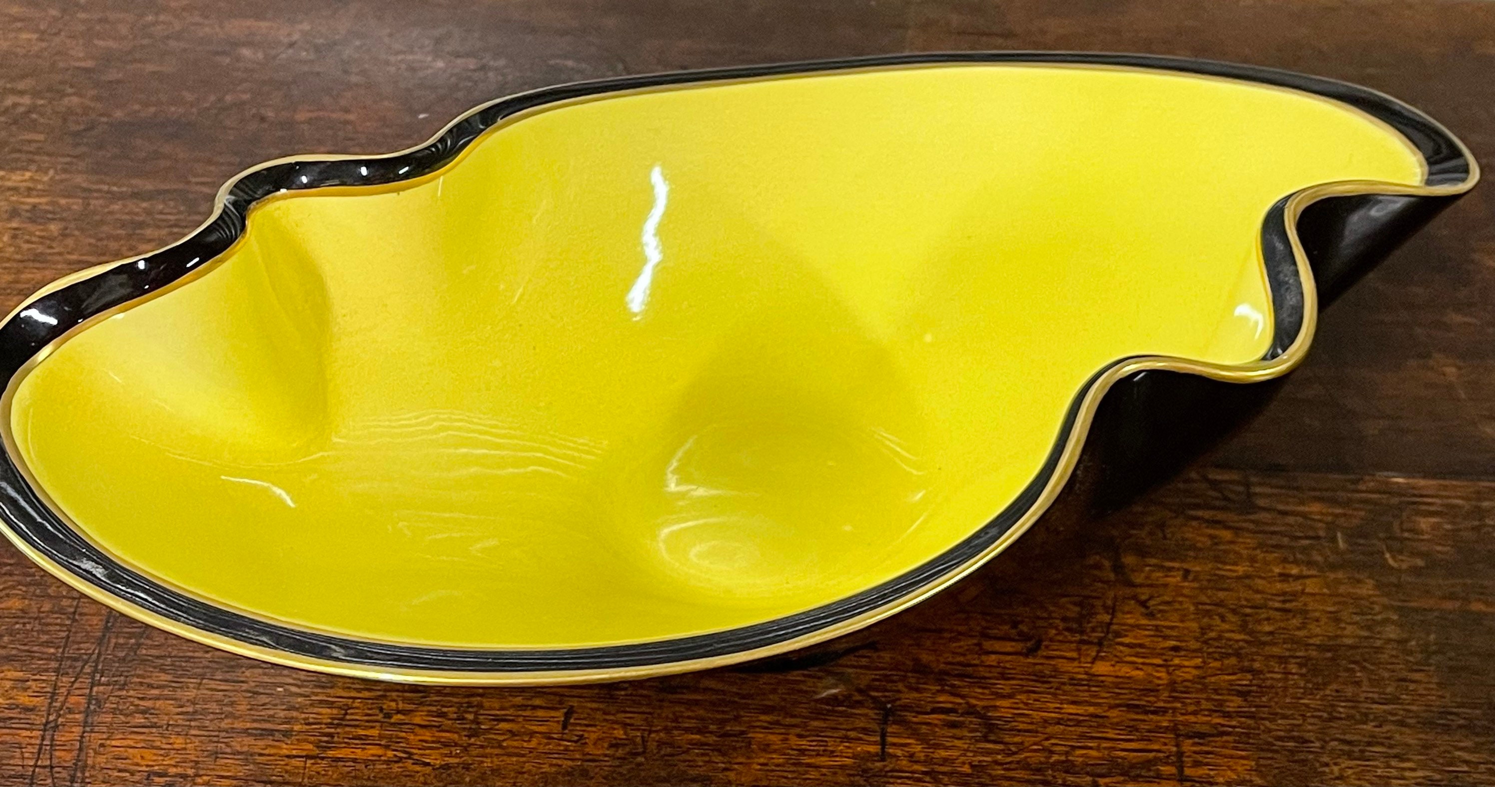 Beautiful Vintage Art Deco Design Handpainted Carlton Ware Yellow ...