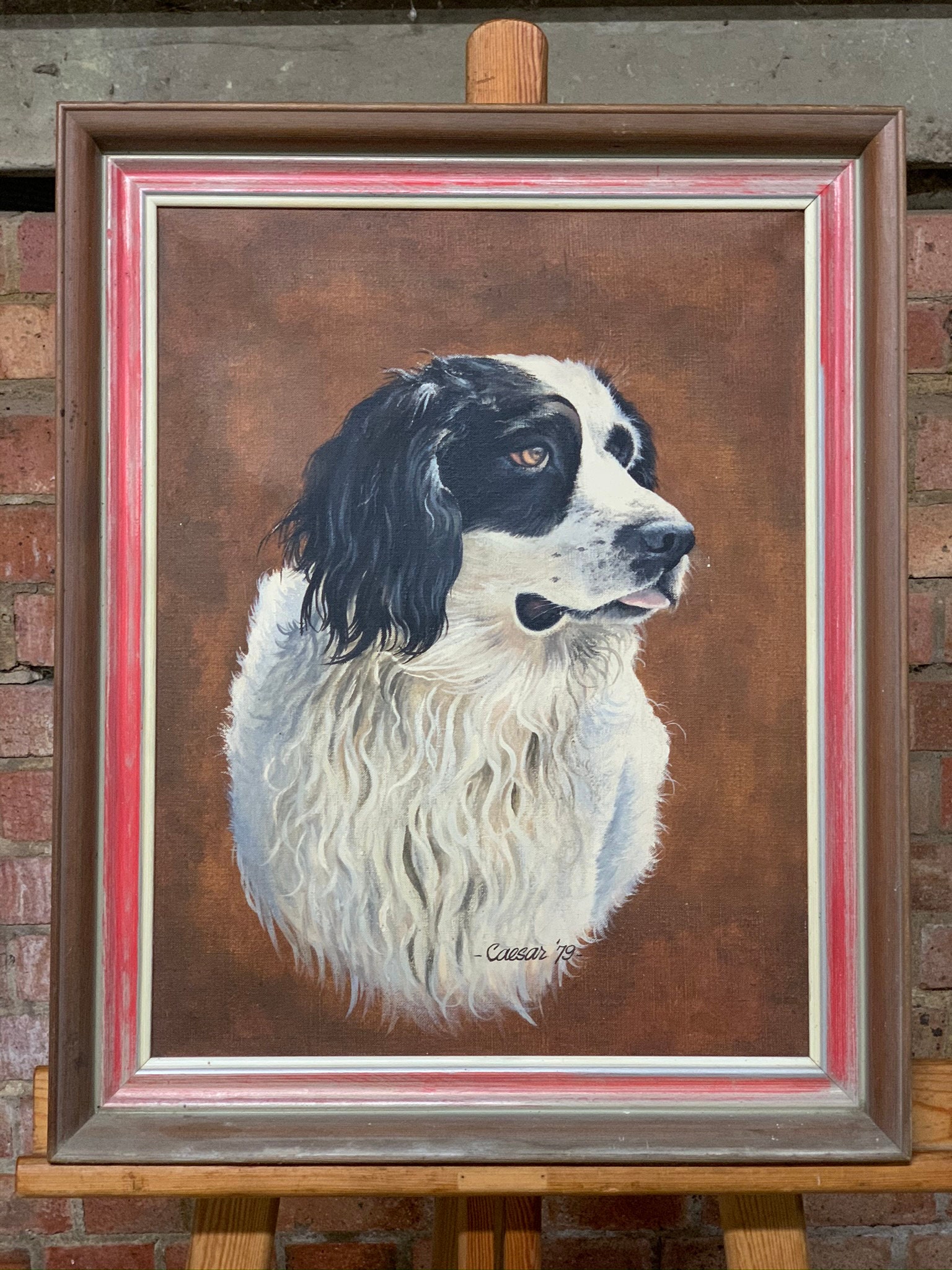 Wonderful Original Beautiful Oil Painting Of A Border Collie By John ...