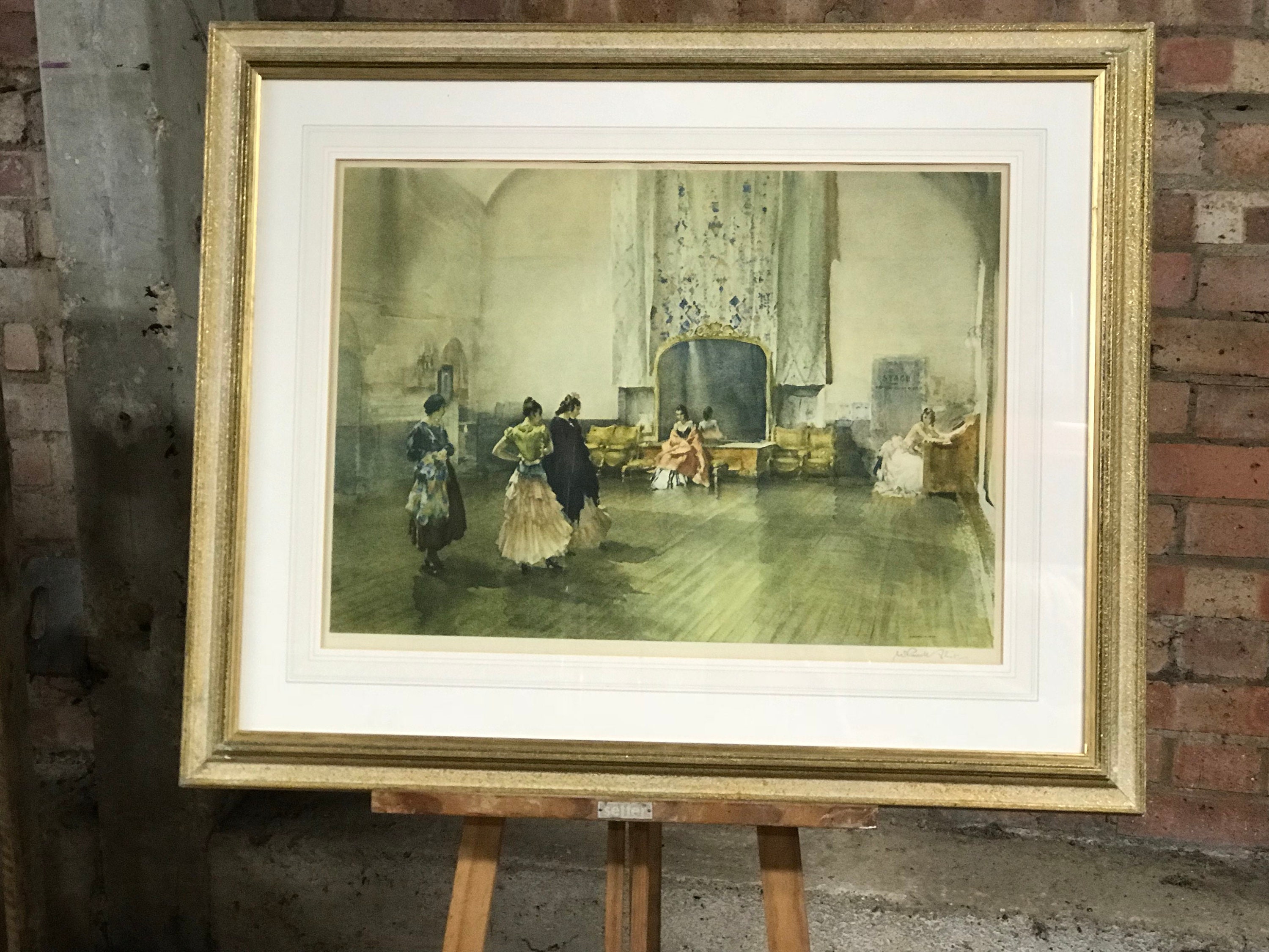 Sir William Russell Flint Signed And Embossed Print 'Argument On The ...