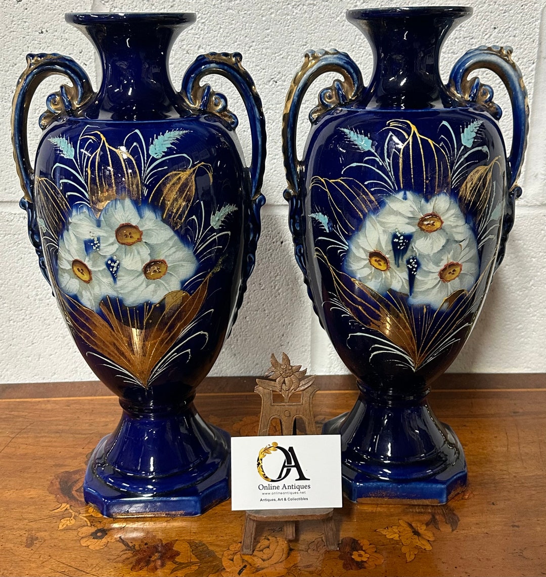 Decorative Pair of Early 20th Century A G Harley Jones Twin Handled ...