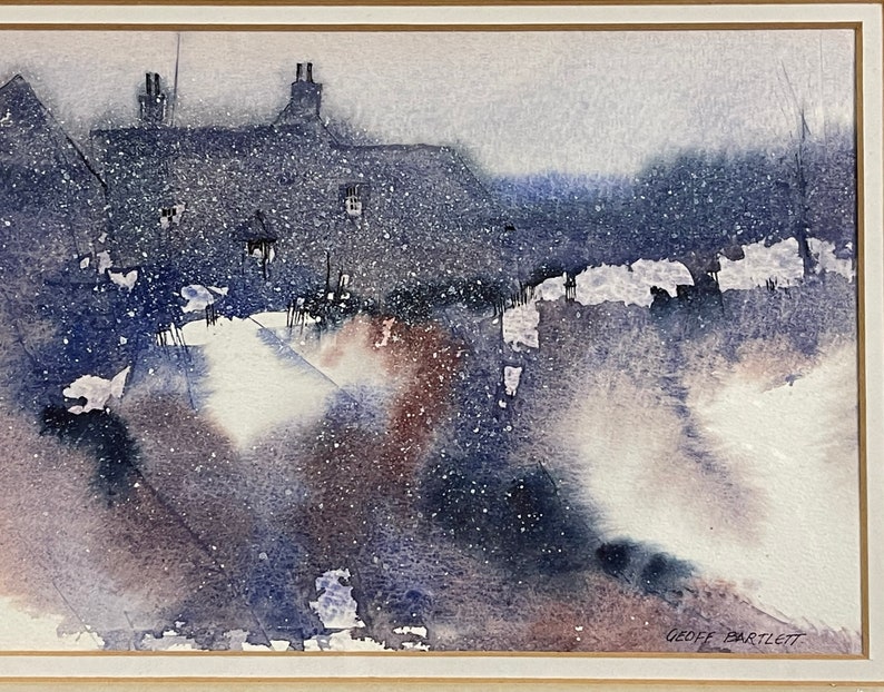 Pair of Original Landscape Watercolours by the Artist Geoff | Etsy