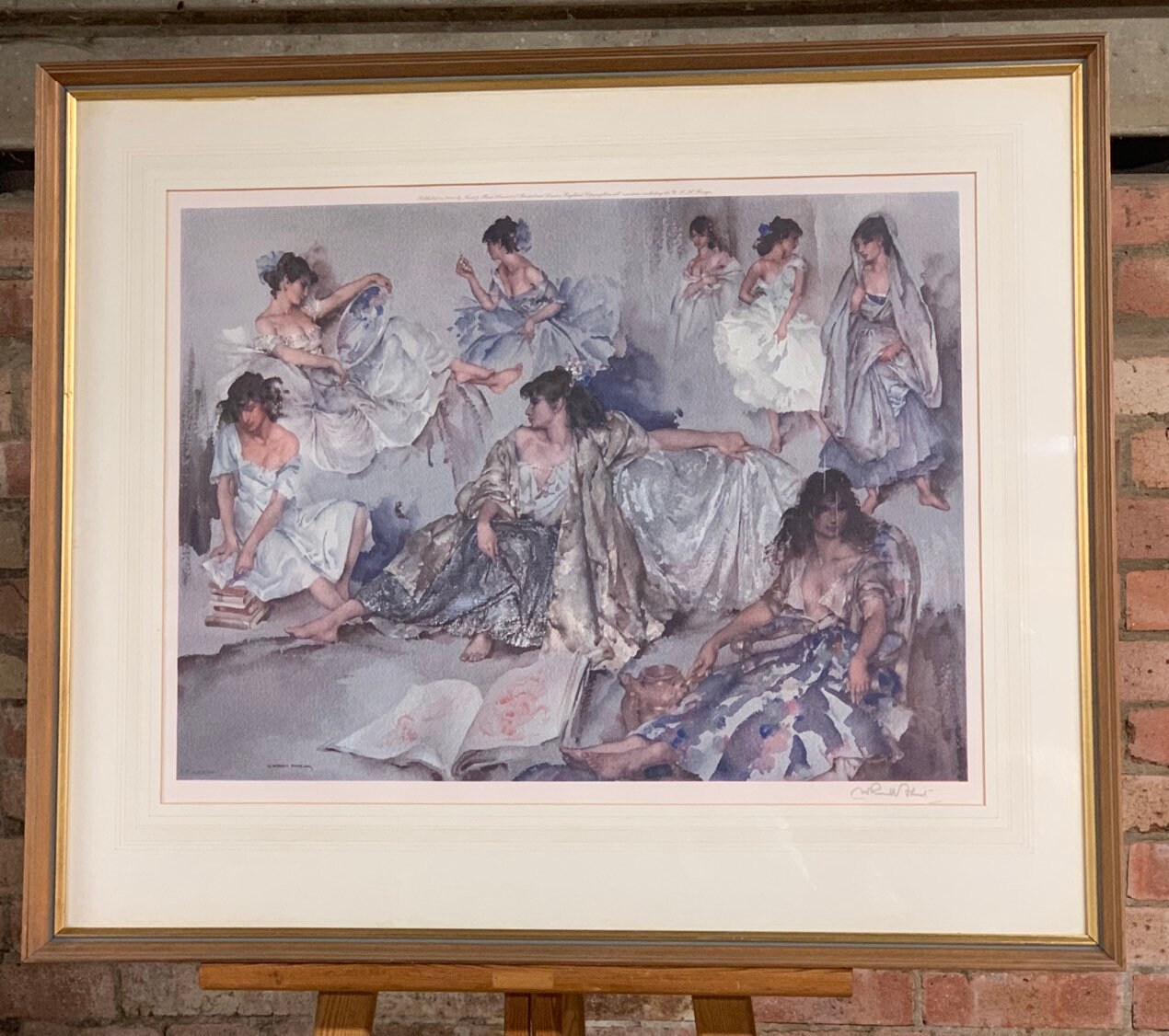 Large Rare Sir William Russell Flint Signed & Embossed Limited Edition ...