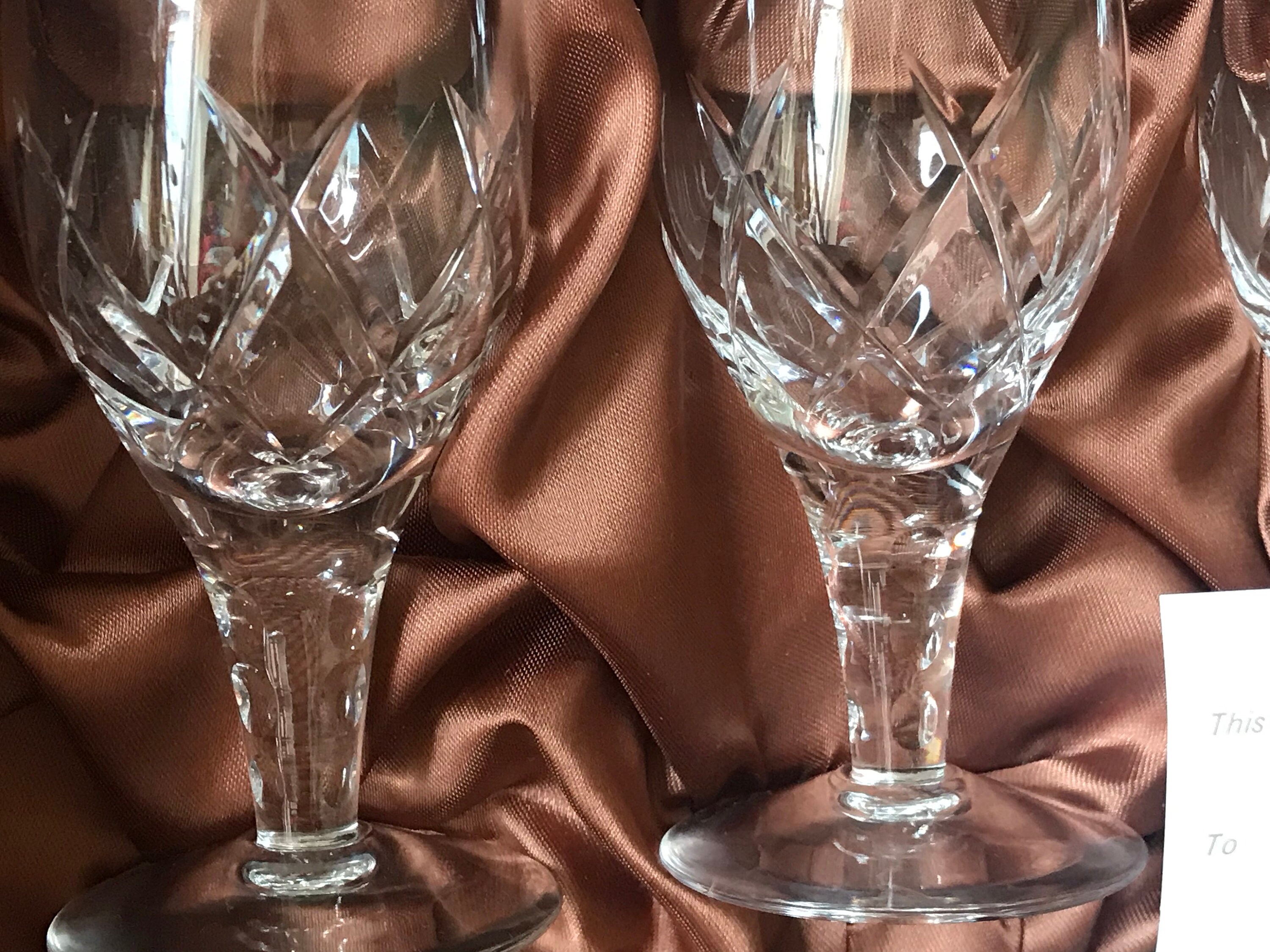 Beautiful Set Of Six Vintage Small Stuart Crystal Cut Glass Port Goblet ...