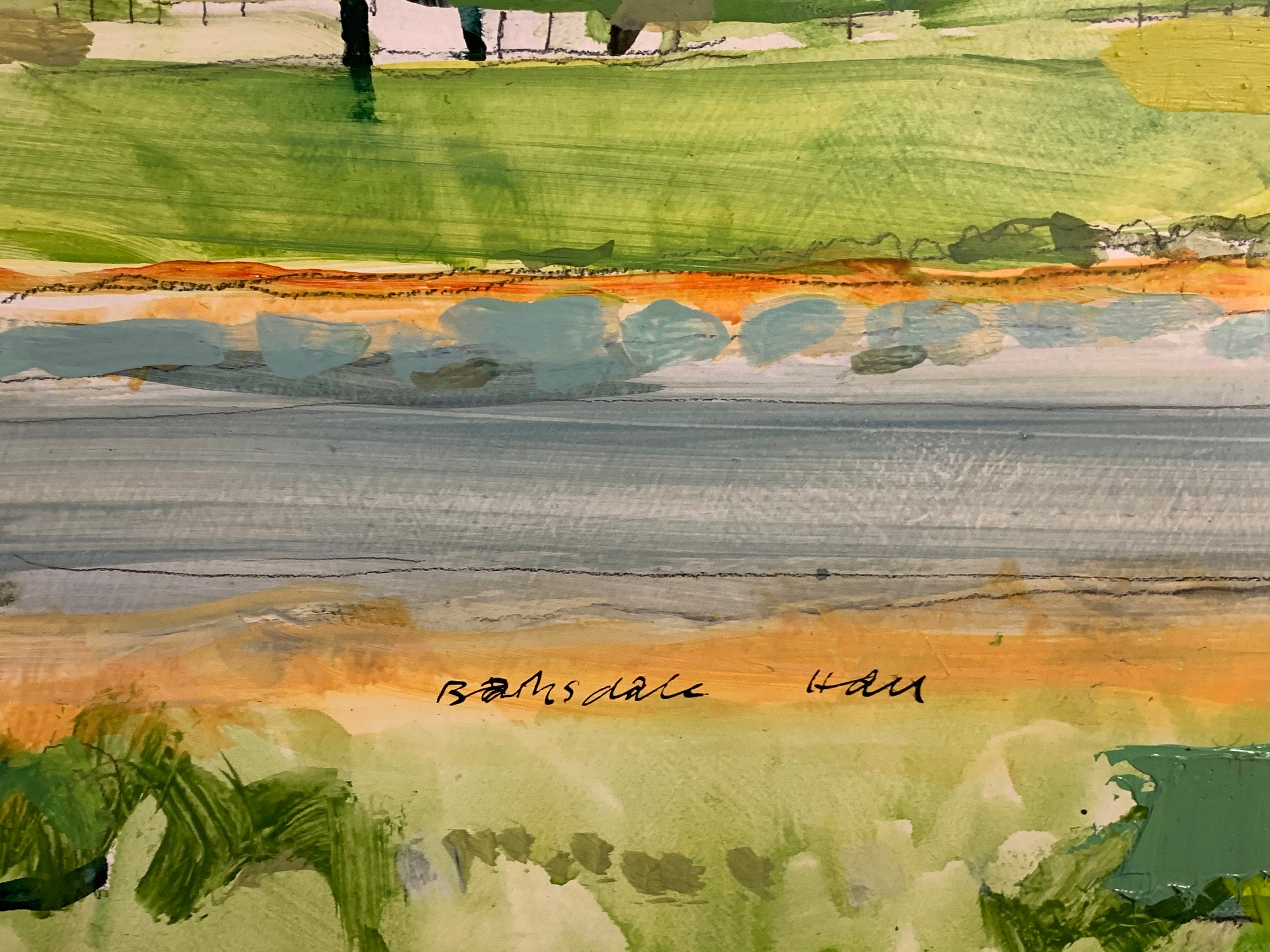 Lovely Oil Painting Of Barnsdale Hall By The Artist Michael R Hoar A.R ...