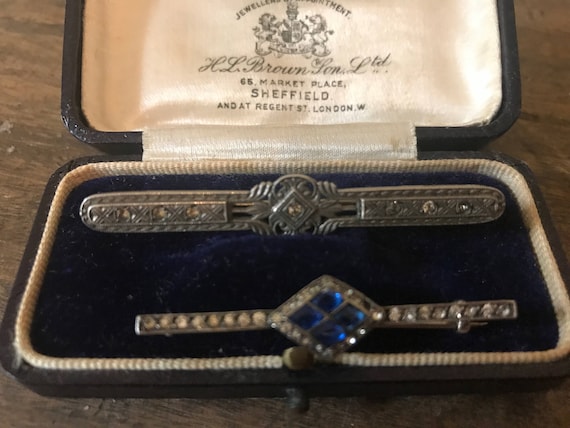 Two Wonderful Victorian Silver Bar Brooches - Etsy