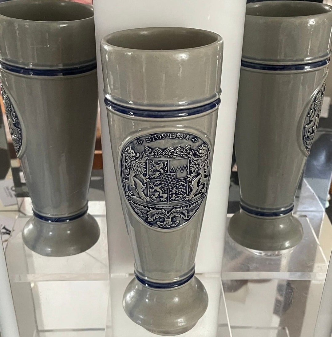 West German Staffel Stoneware 0.5L Stein Jug With Bayern Coat of Arms ...