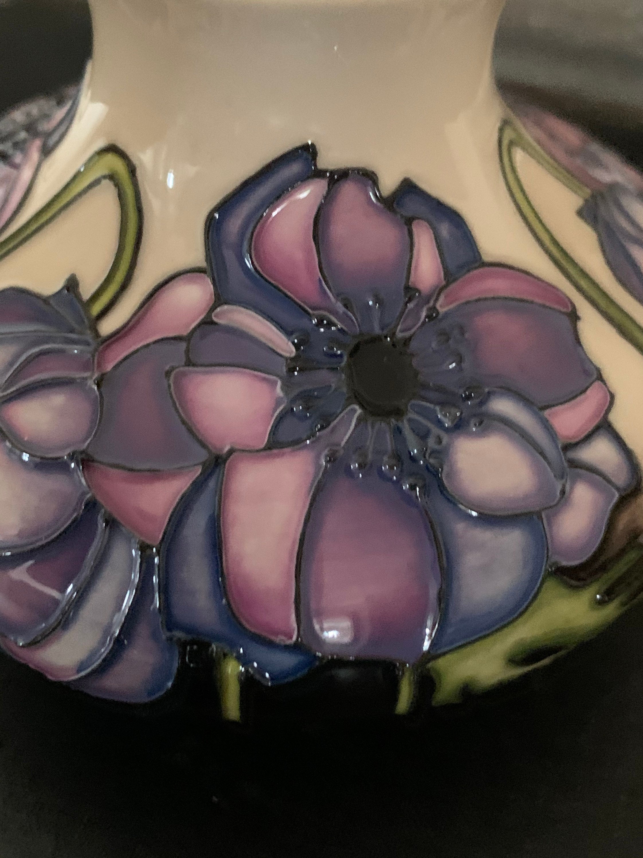 Stunning Moorcroft Squat Vase Shape 33/3 ‘By Our Side’ Designer Vicky ...