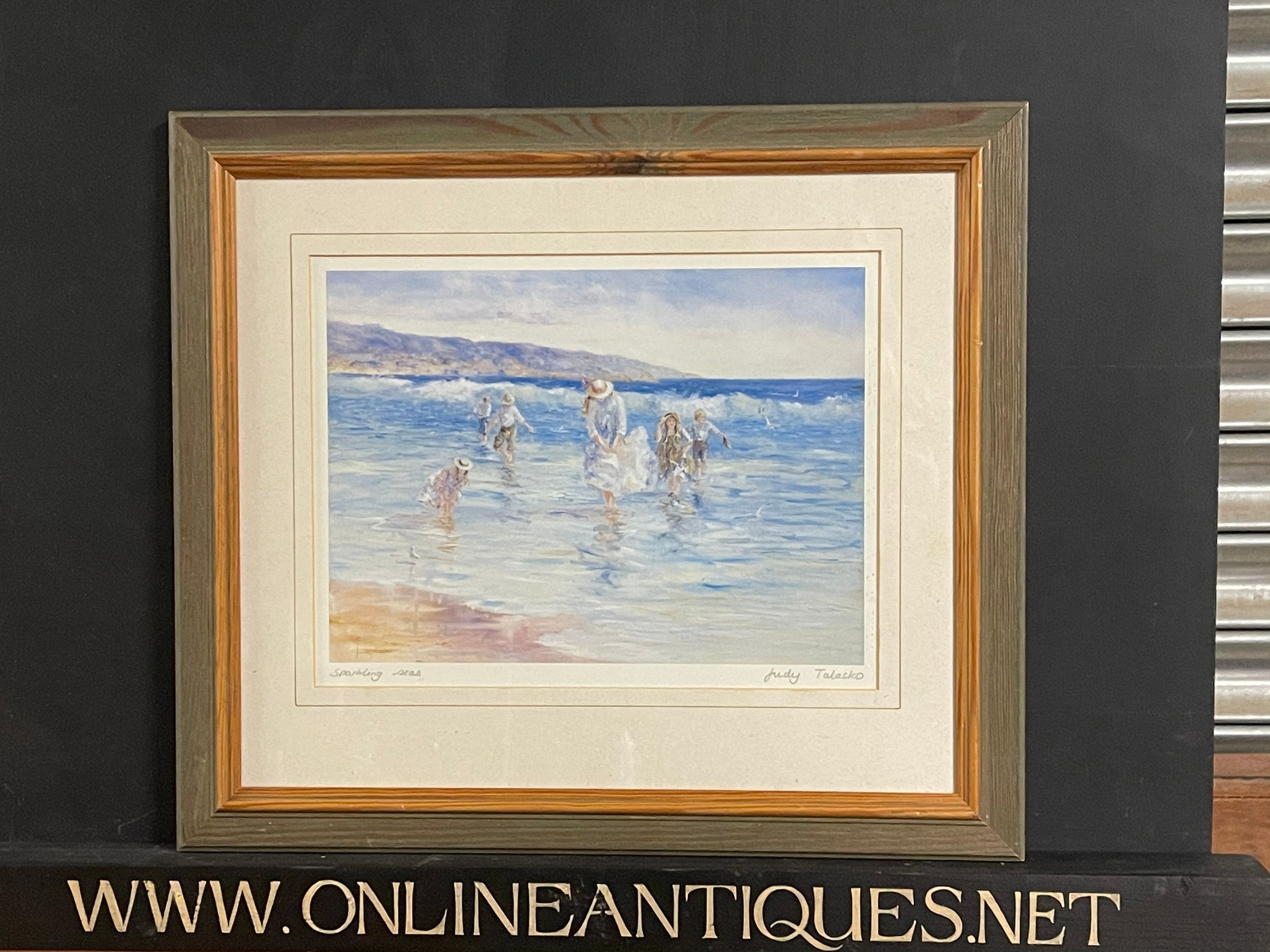 A Beautiful Limited Edition Lithograph Titled Sparkling Seas By the ...