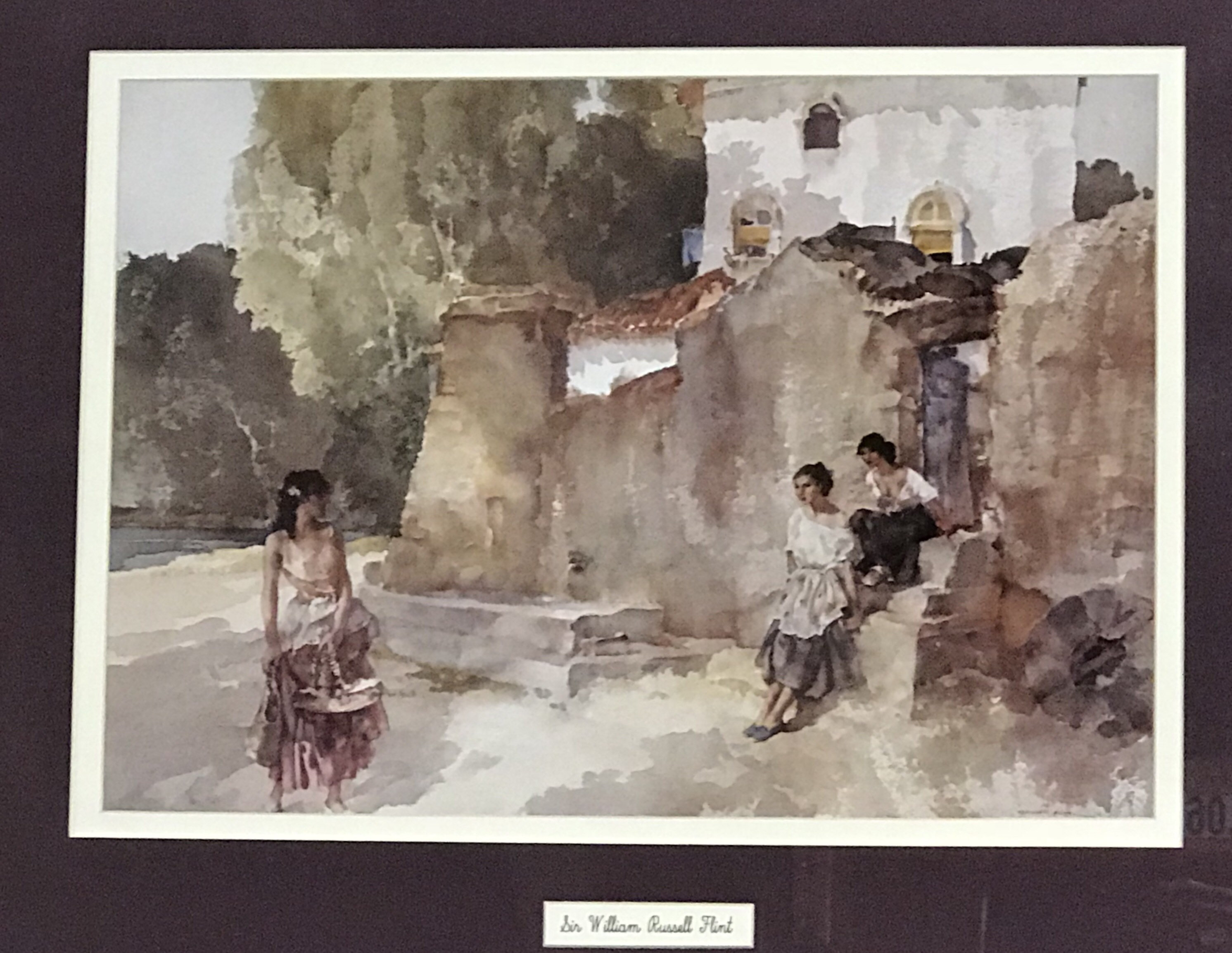 Sir William Russell Flint Framed Print Of Scantily Clad Women