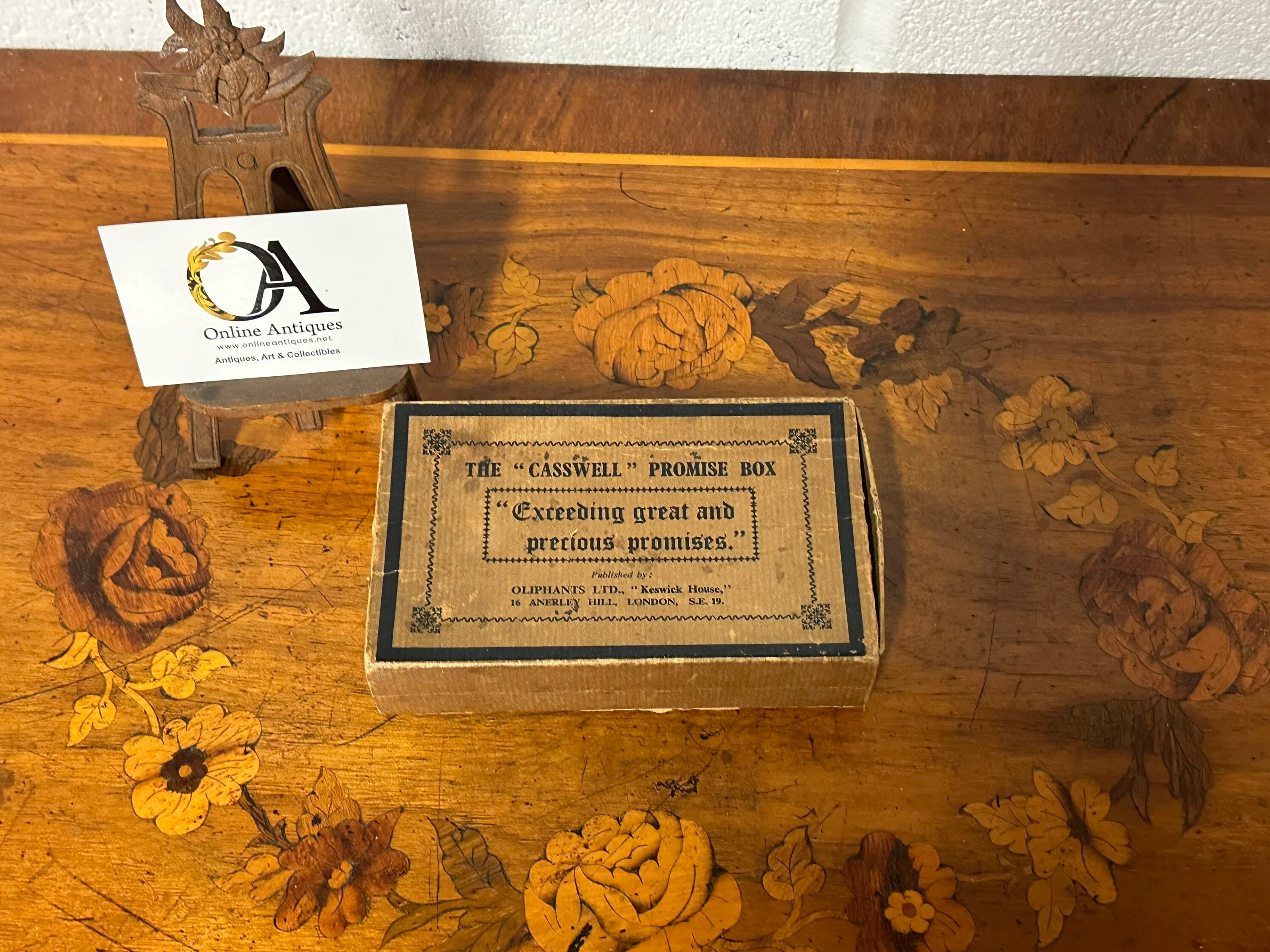 Rare Item! The ‘’Caswell’’ Promise Box ‘’Exceeding Great and Precious ...