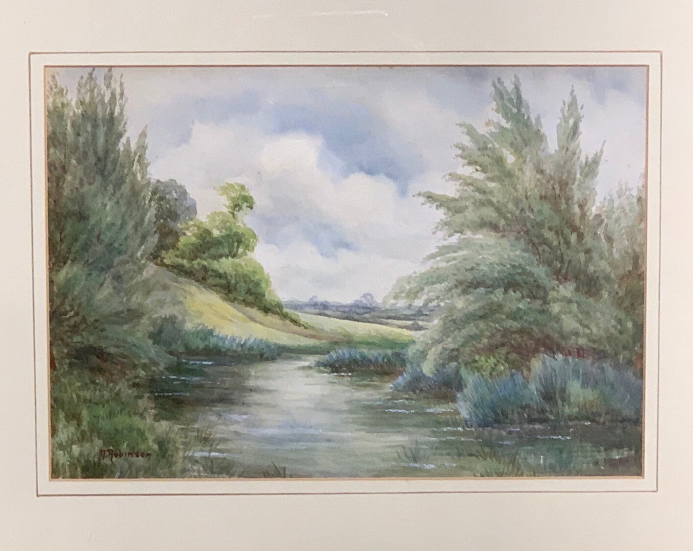 Original Landscape Watercolour By Nora Robinson