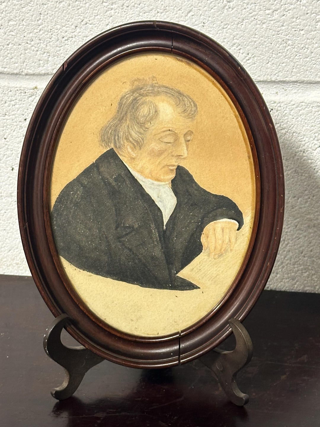 Antique Oval Portrait of Richard Elgar Relation to Composer Sir Edward ...