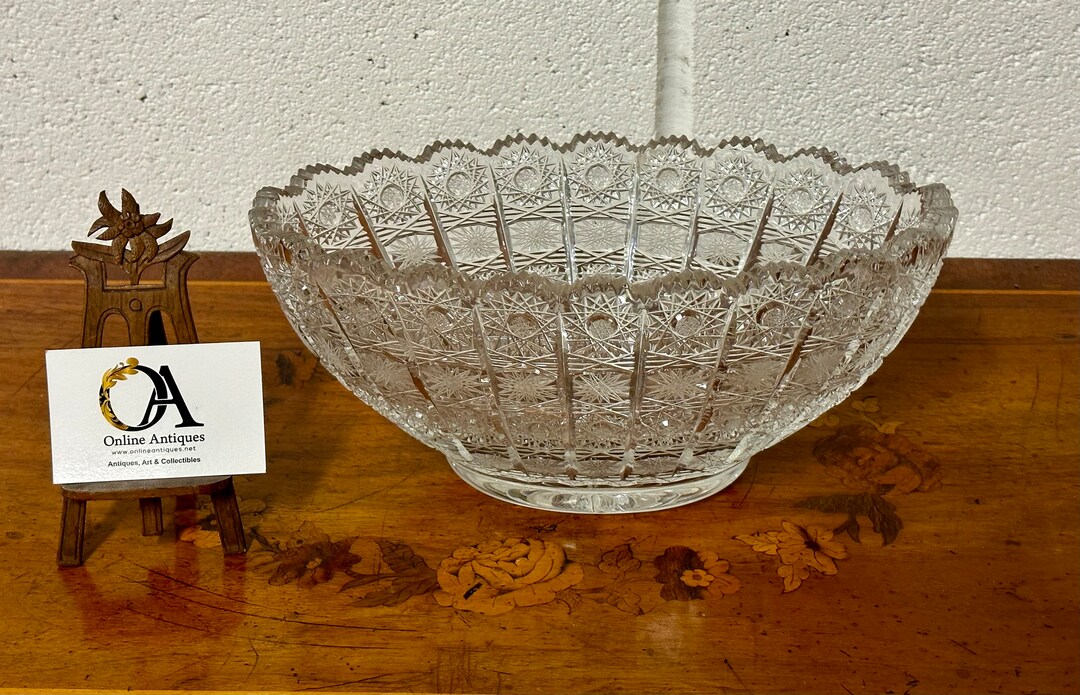 Vintage Queen Lace Oval Shaped Glass Fruit Bowl - Etsy