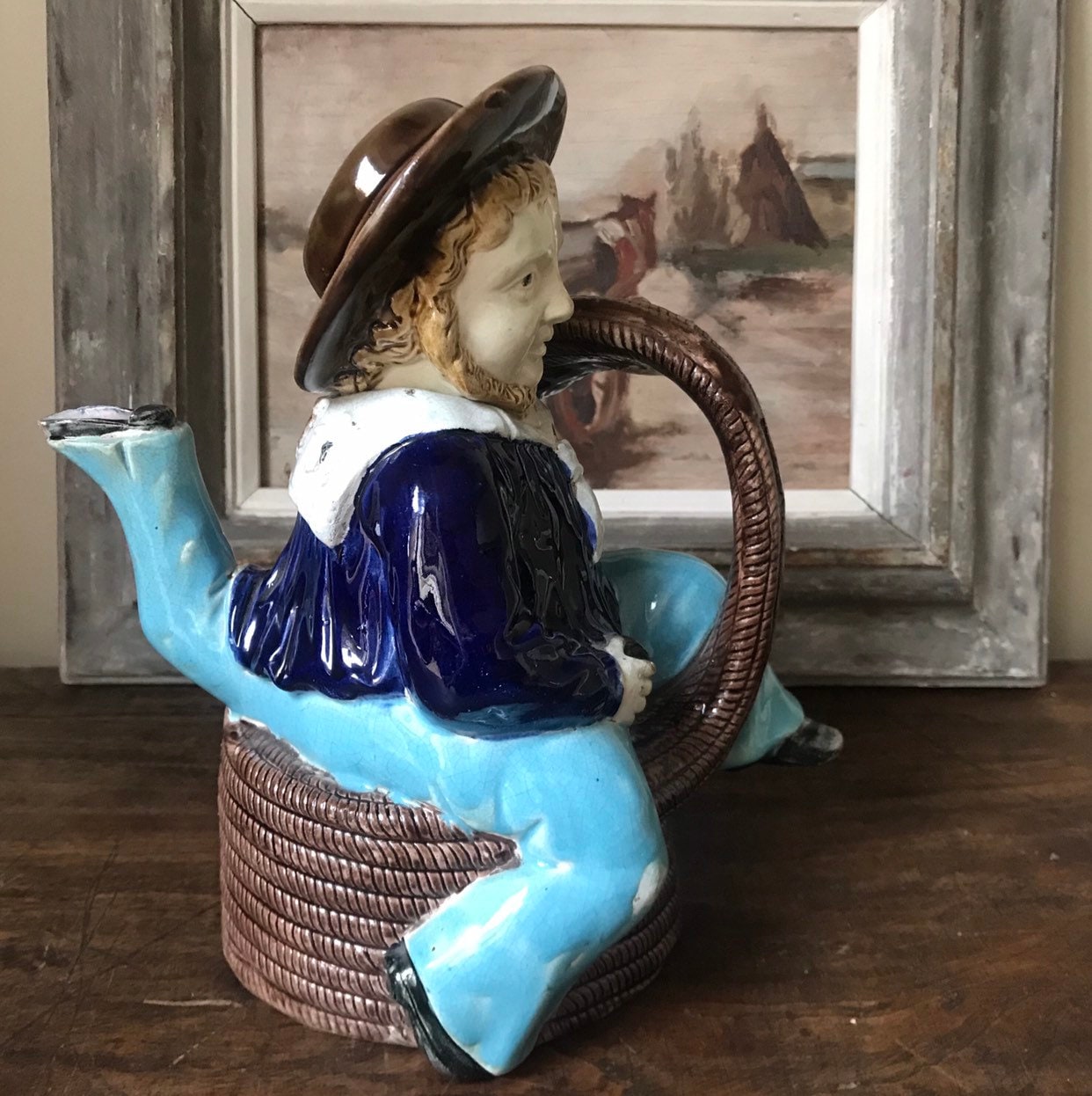 Rare Wm. Brownfield English Majolica Isle of Man 'Manx Sailor' 19th ...