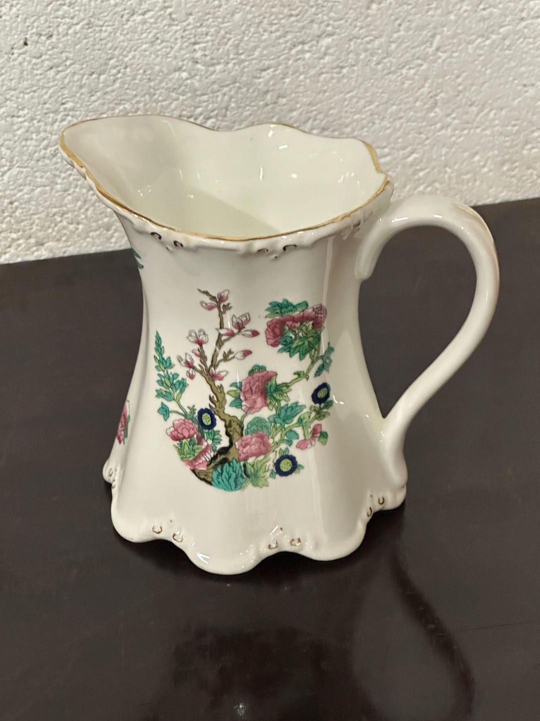 Vintage Antique Bone China Indian Tree Design Milk Jug - Etsy