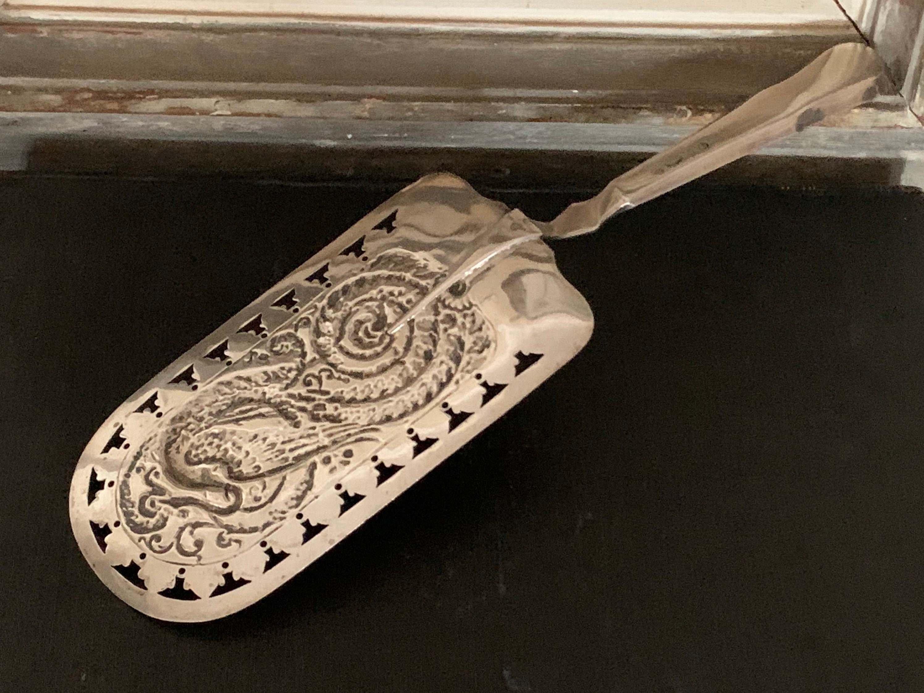 RESERVED FOR AUDREY Beautiful 19th century Danish Silver Pastry Cake ...