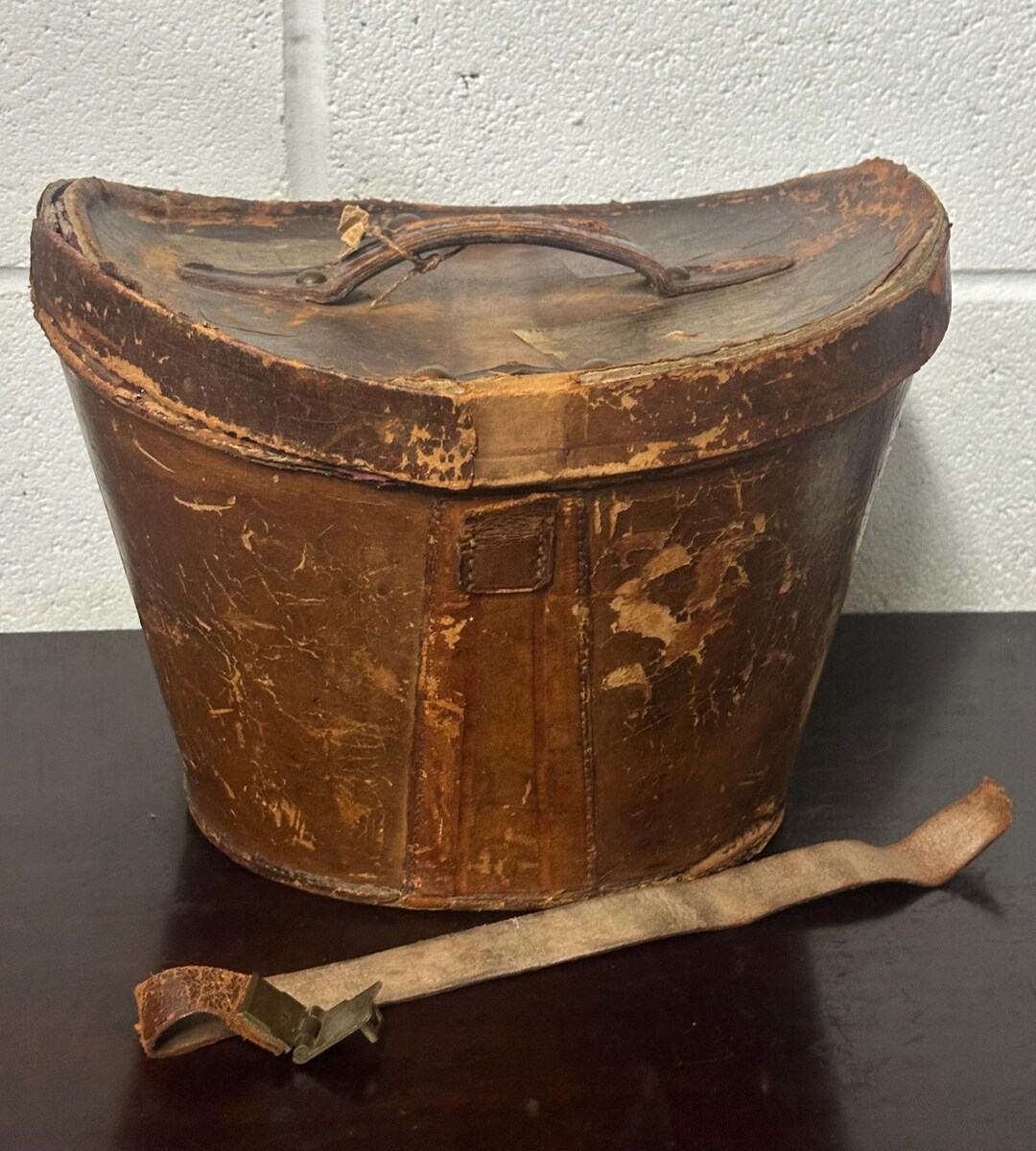Antique Army & Navy Silk Top Hat With Original Leather Case Edwardian ...