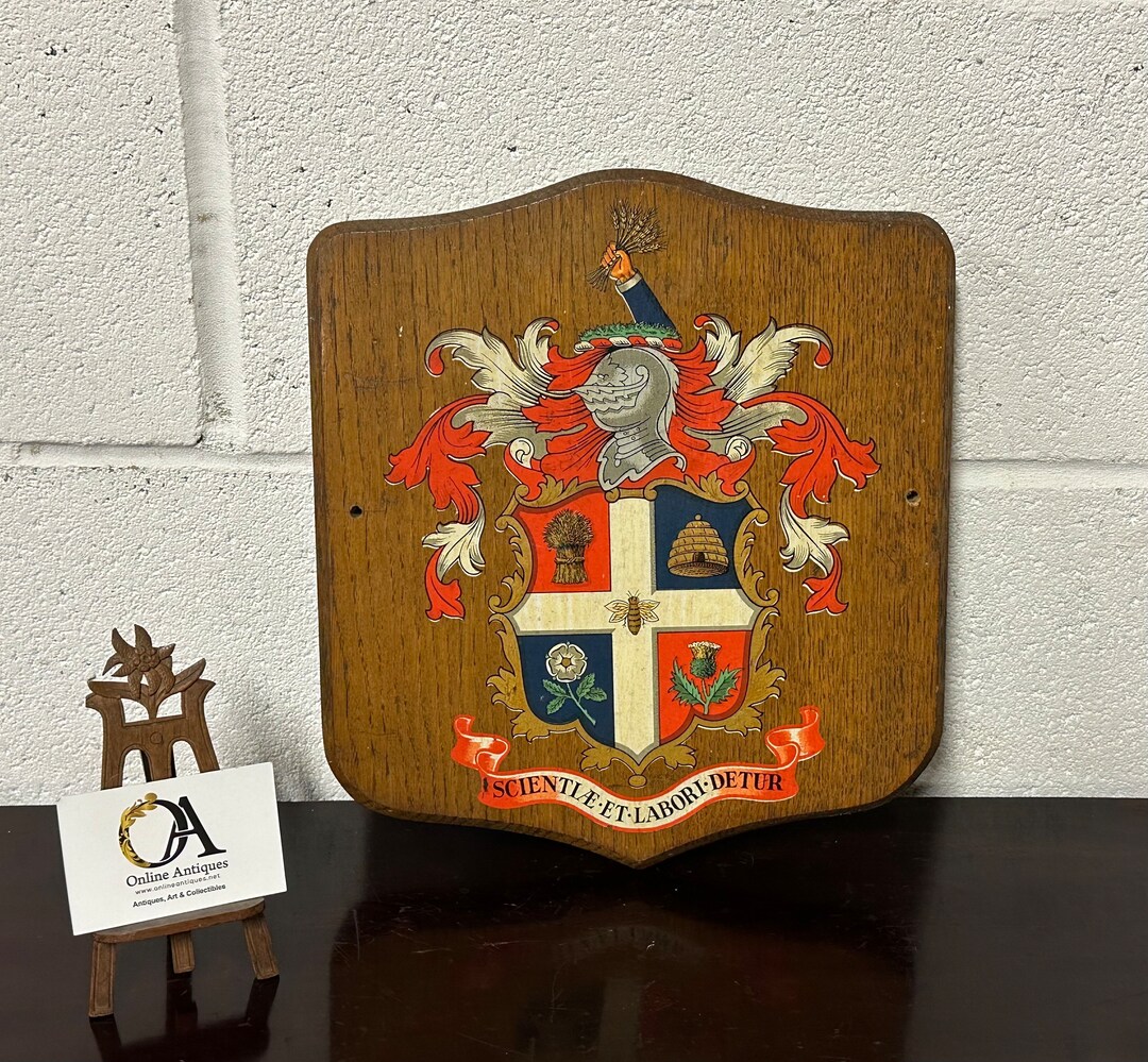 Vintage Hand Painted Luton Town / Lutonian Coat of Arms Shield - Etsy