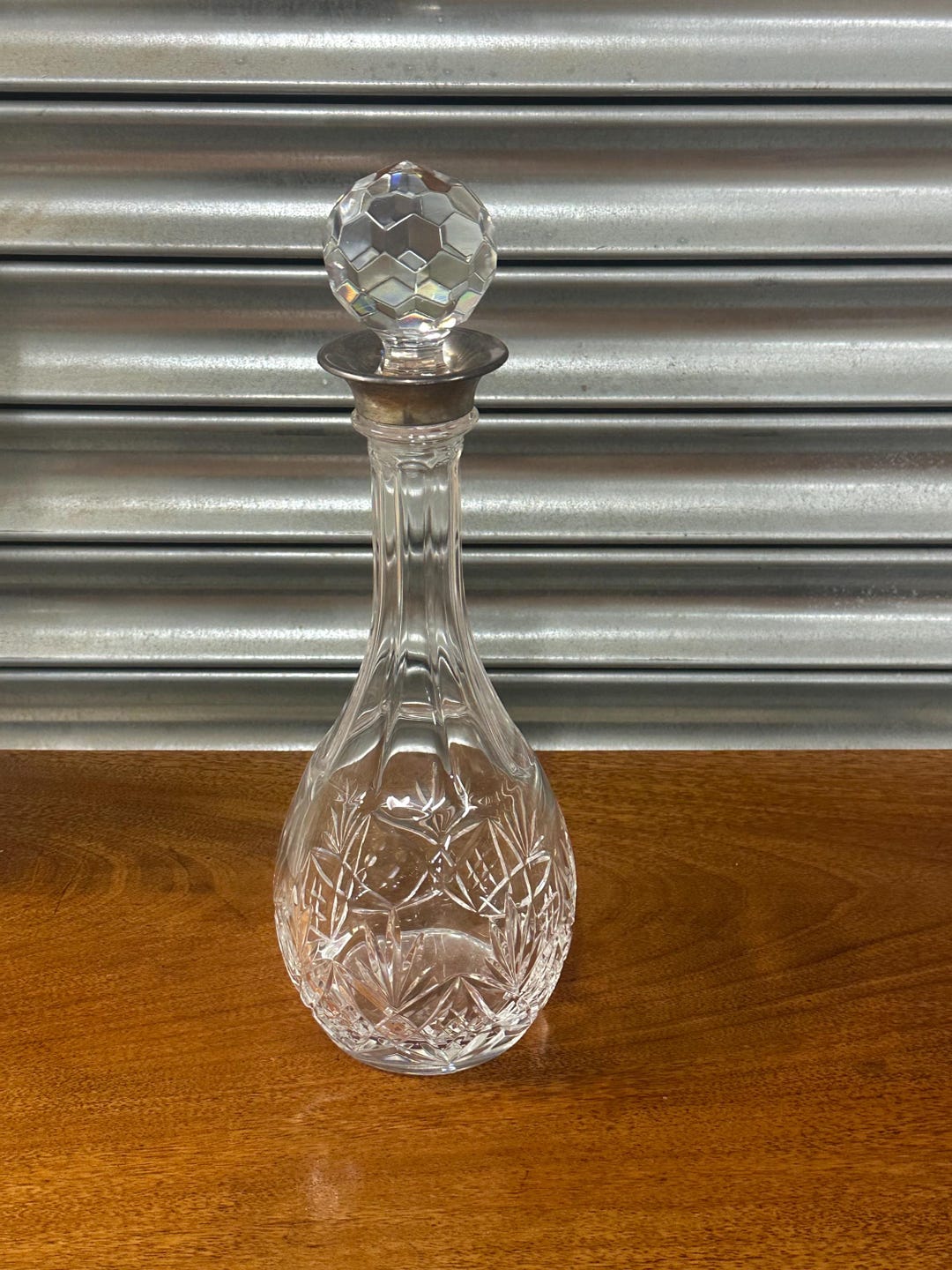 Tall Vintage Port Decanter, English, Cut Glass, Wine, Spirit Vessel ...