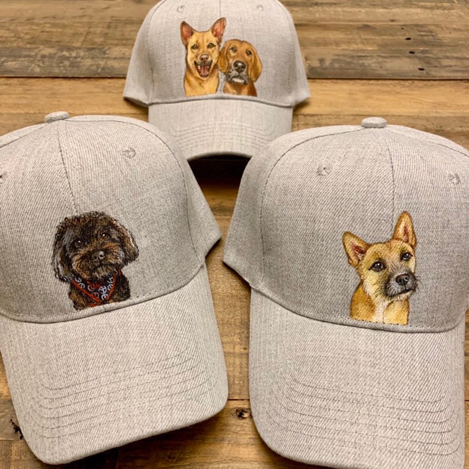 Dog and Cat Portrait HAT custom - Etsy