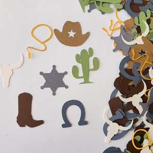 Cowboy Confetti - Set of 140 - Western Party, Party Decor, Table ...