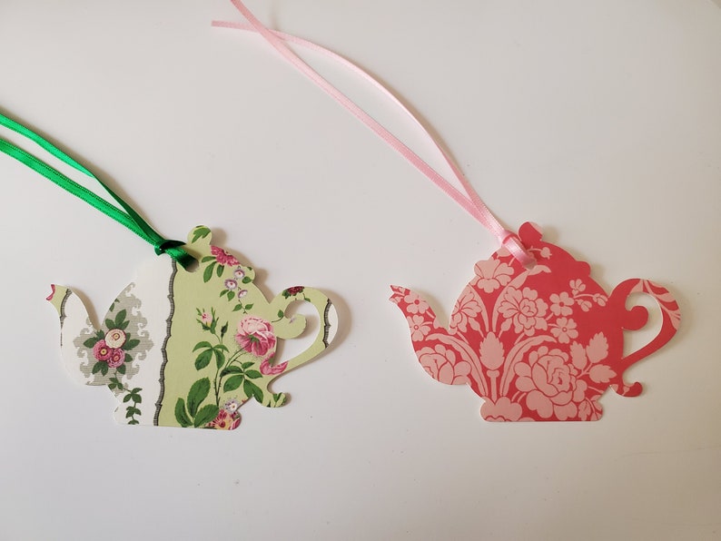 Tea Party Teapot Gift Tags 2 Set of 10 Shabby Chic - Etsy