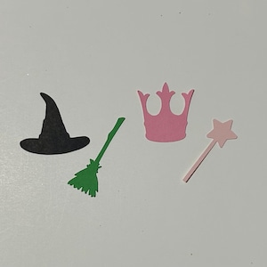 Witch Confetti - Set of 100 - Witch Hat, Crown, Witch's Broom, Wand ...