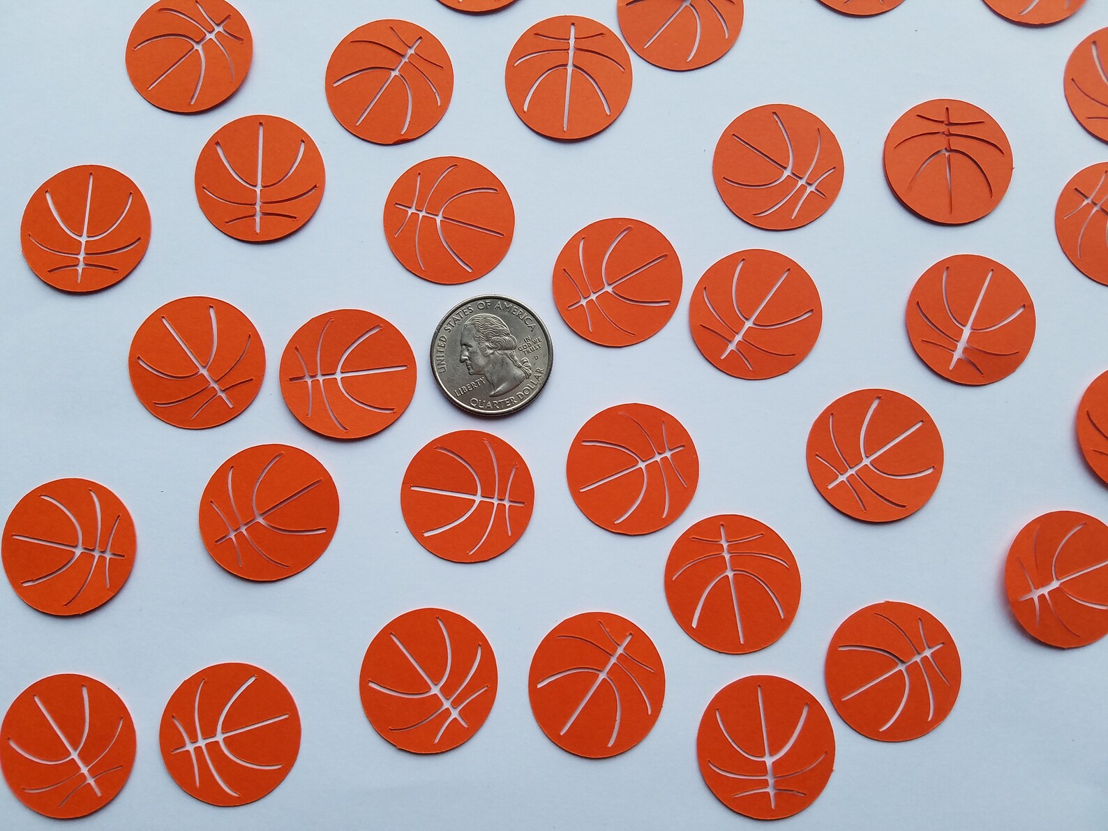 Basketball Confetti Set of 100 Table Scatter | Etsy