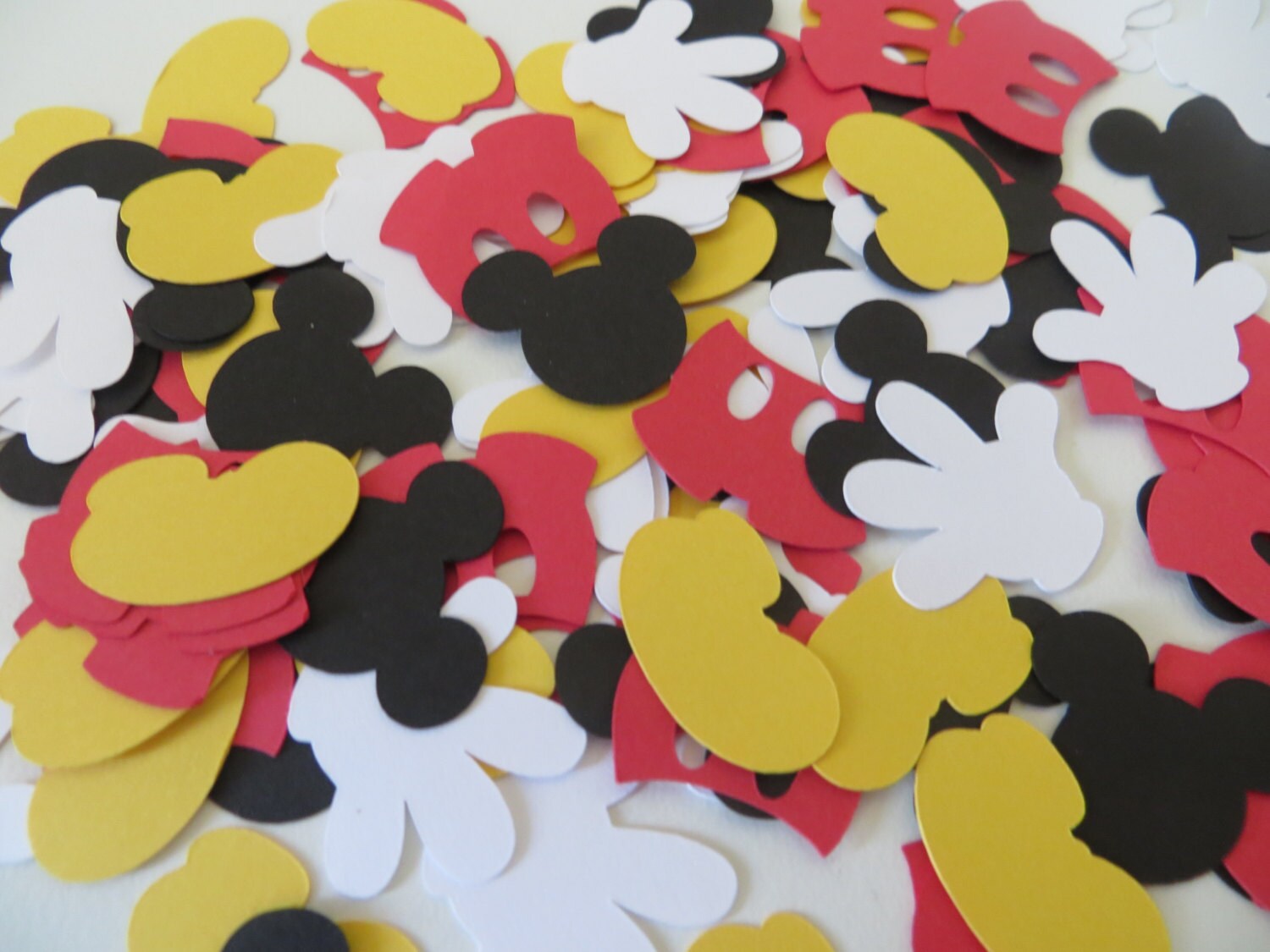 Mickey Mouse Confetti Set of 160 Disney Mickey Mouse - Etsy