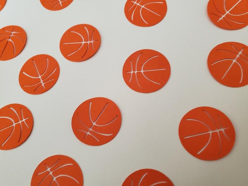 Basketball Confetti Set of 100 Table Scatter | Etsy