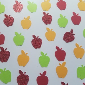 Apple Confetti - Set of 160 - Fall Confetti, Autumn Confetti, Back to ...