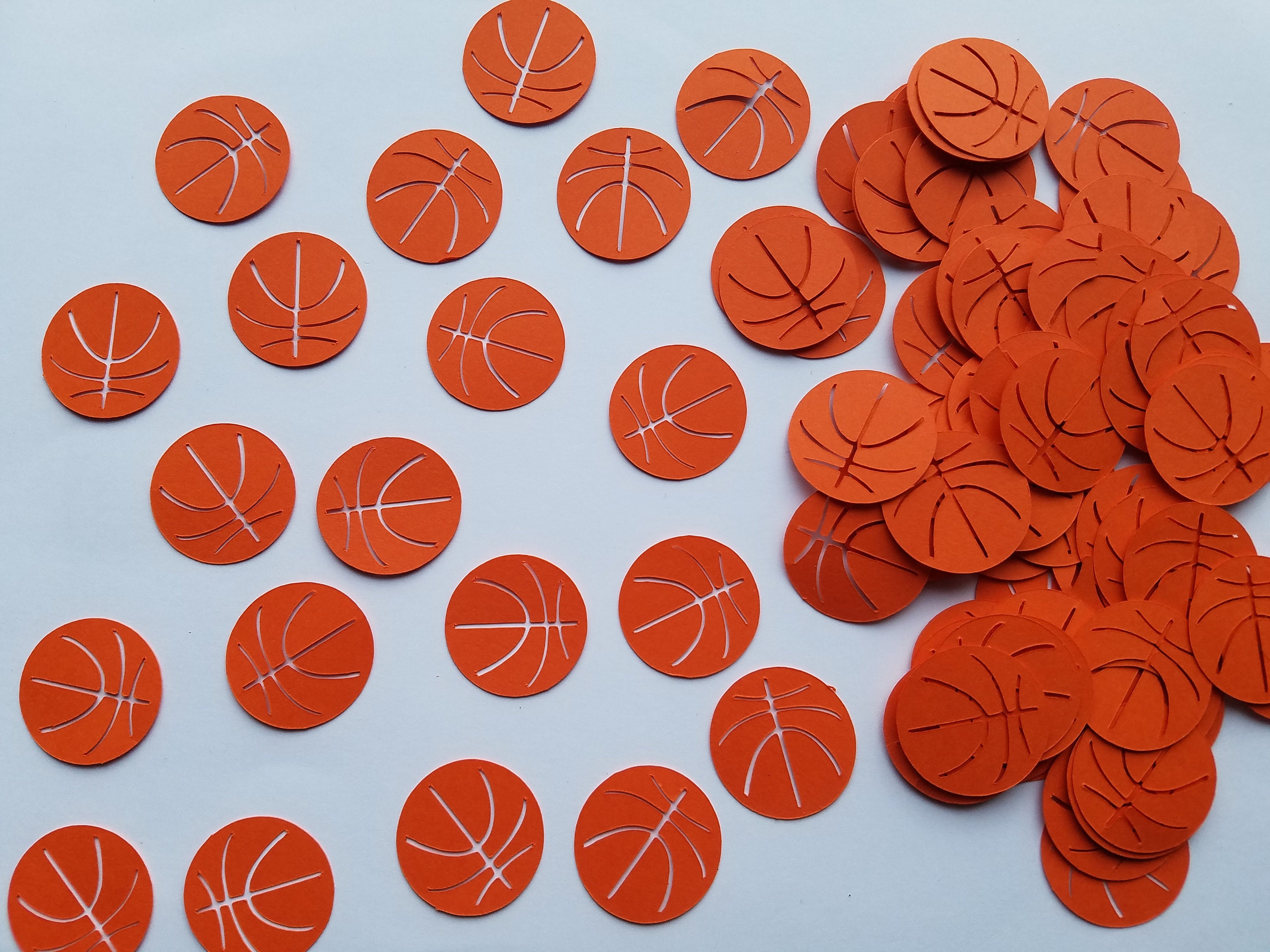 Basketball Confetti Set of 100 Table Scatter | Etsy