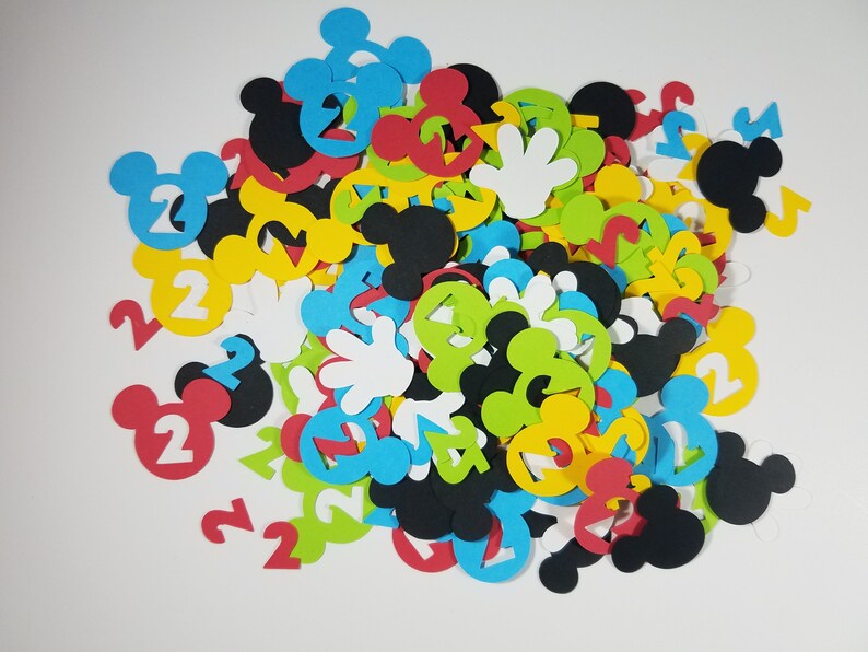 Second Birthday Mickey Mouse Clubhouse Confetti Set of 420 | Etsy