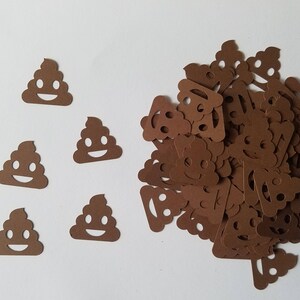 Poop Emoji Confetti - Set of 50- Party Decor - Table Confetti - Emoji ...