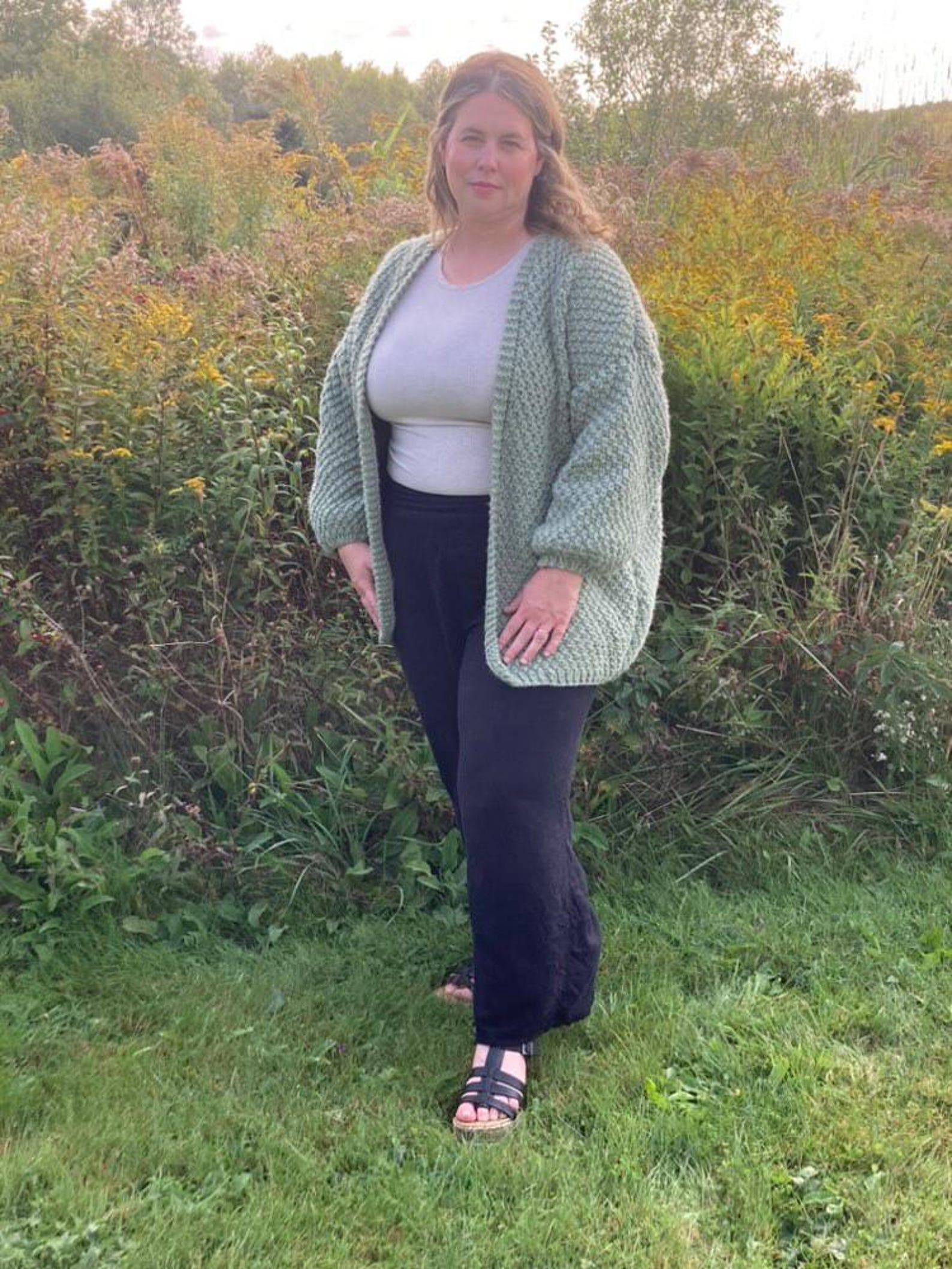 Book Nook Knit Cardigan Pattern: Easy Beginner Oversized Design (PDF ...