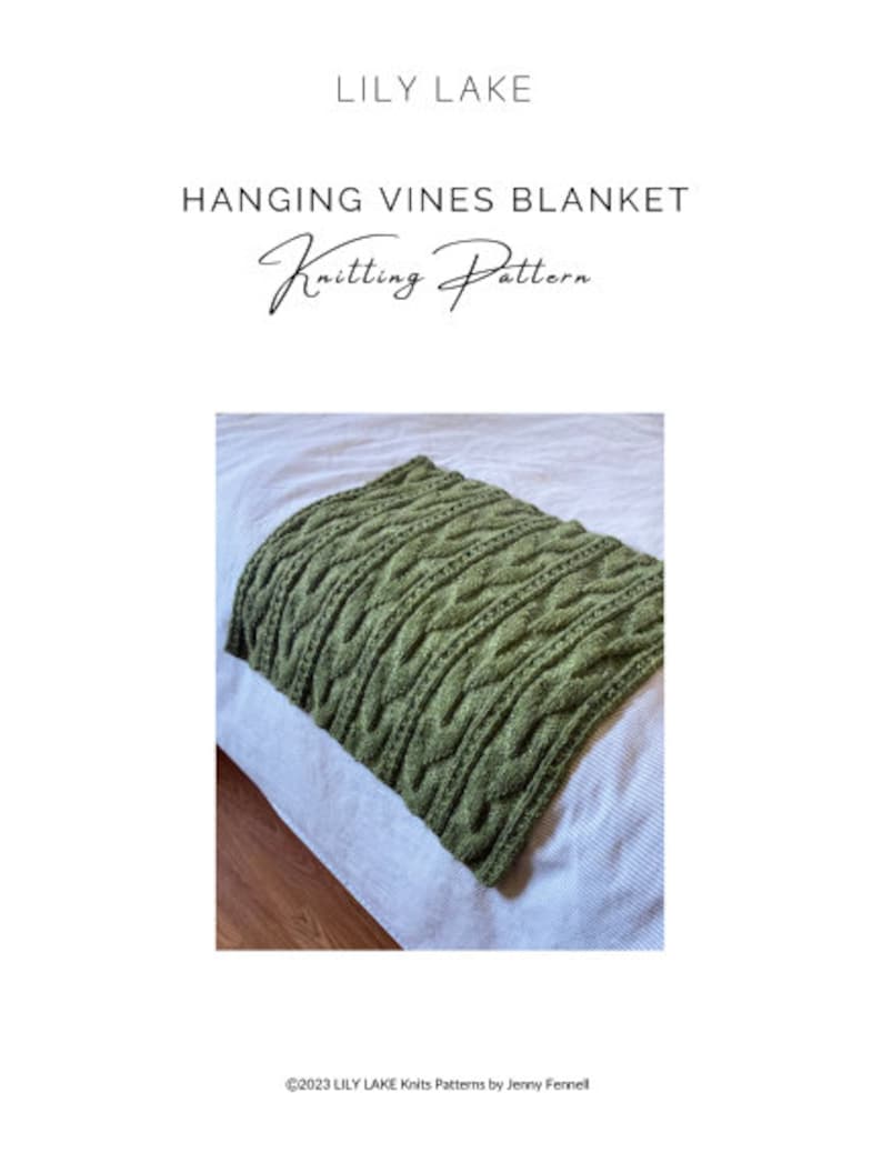 Hanging Vines Blanket Knitting Pattern: Easy Beginner Knit (PDF Pattern ...