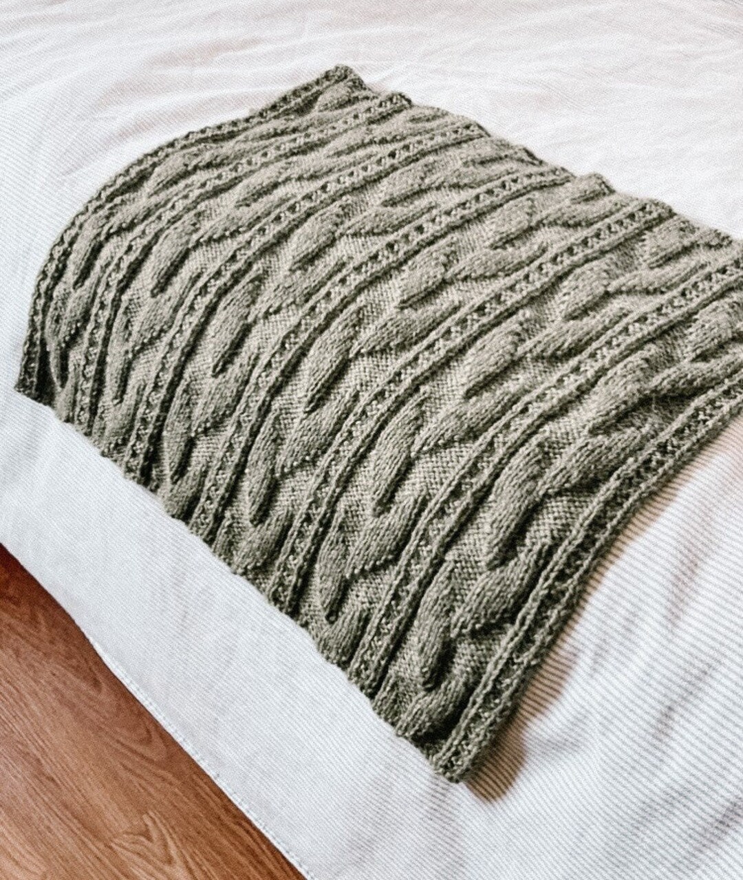 Hanging Vines Blanket Knitting Pattern: Easy Beginner Knit (PDF Pattern ...