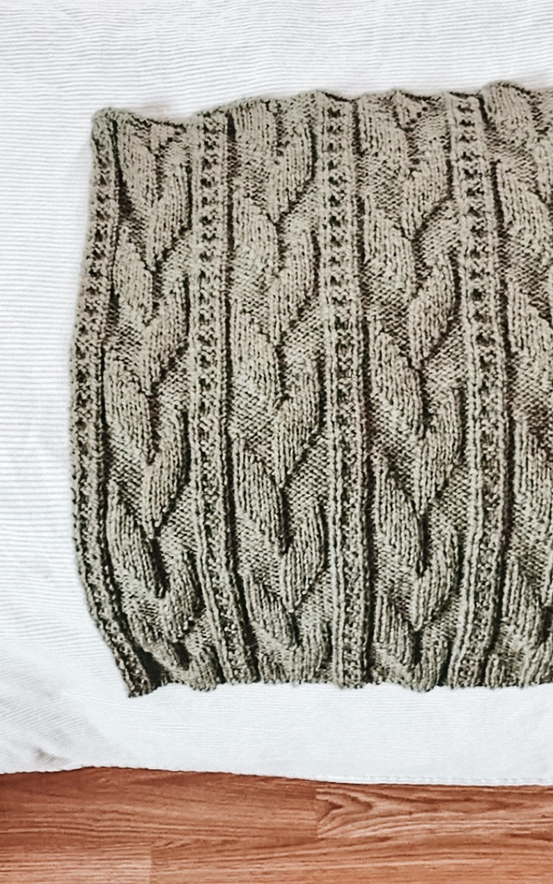 Hanging Vines Blanket Knitting Pattern: Easy Beginner Knit (PDF Pattern ...