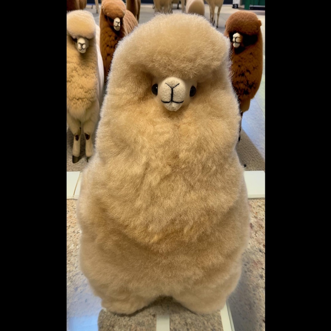12" Natural Baby Alpaca Dolls, Soft Handmade Plush Dolls for Children ...