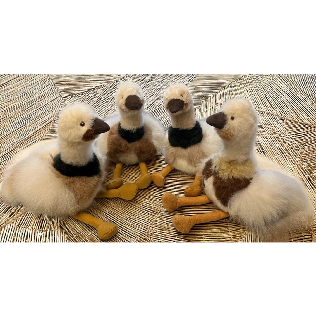 Alpaca Ostrich Doll, Limited Edition Soft Plush 19" Handmade, Unique ...