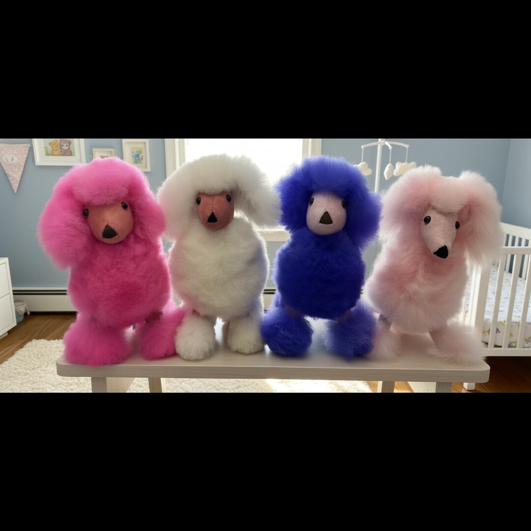Alpaca French Poodle Plush: Ultra Soft Collectible, 13" Large - Etsy Canada